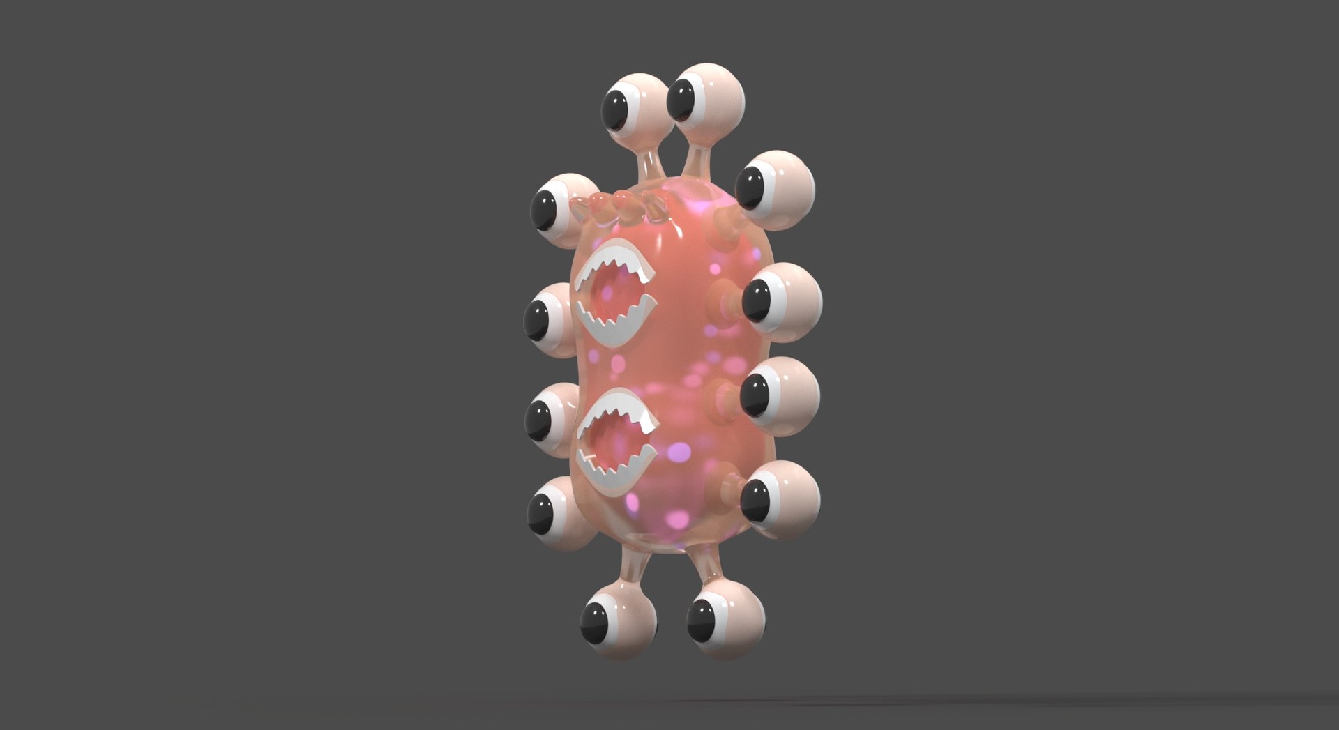 3D Model Cartoon Bacteria 2 - TurboSquid 1859365