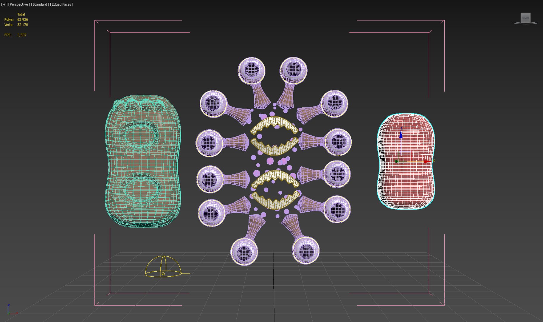 3D Model Cartoon Bacteria 2 - TurboSquid 1859365