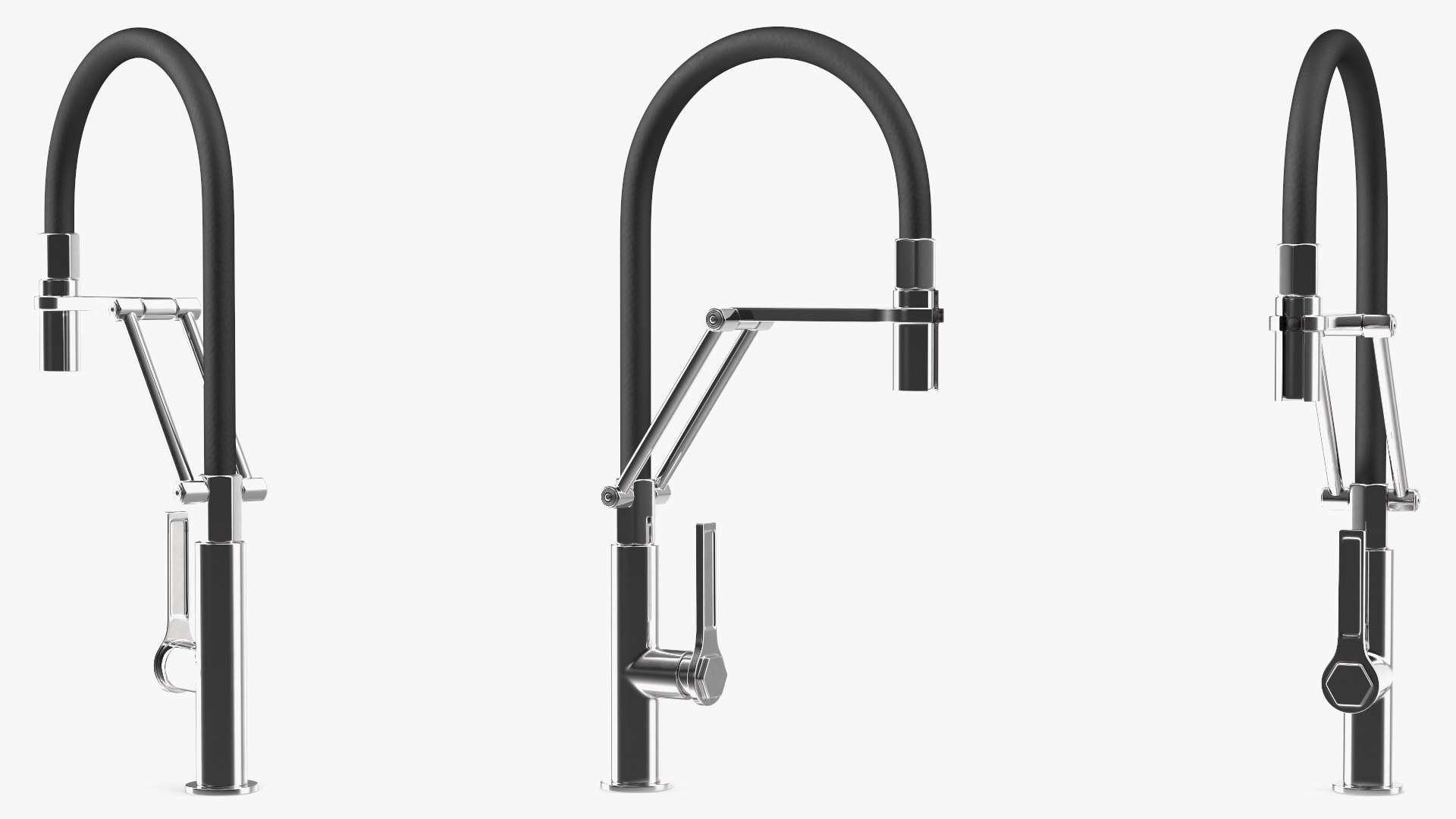 3D Professional Deck Mounted Kitchen Tap Model - TurboSquid 1720740