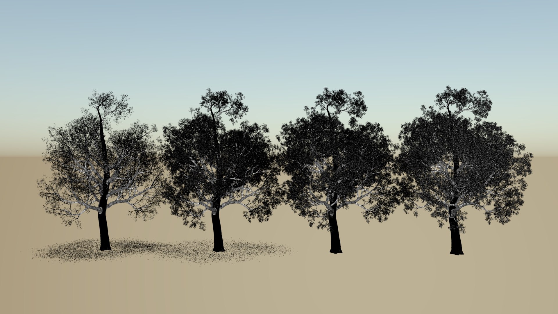 3D Set Seasons Animation Trees - TurboSquid 1699704