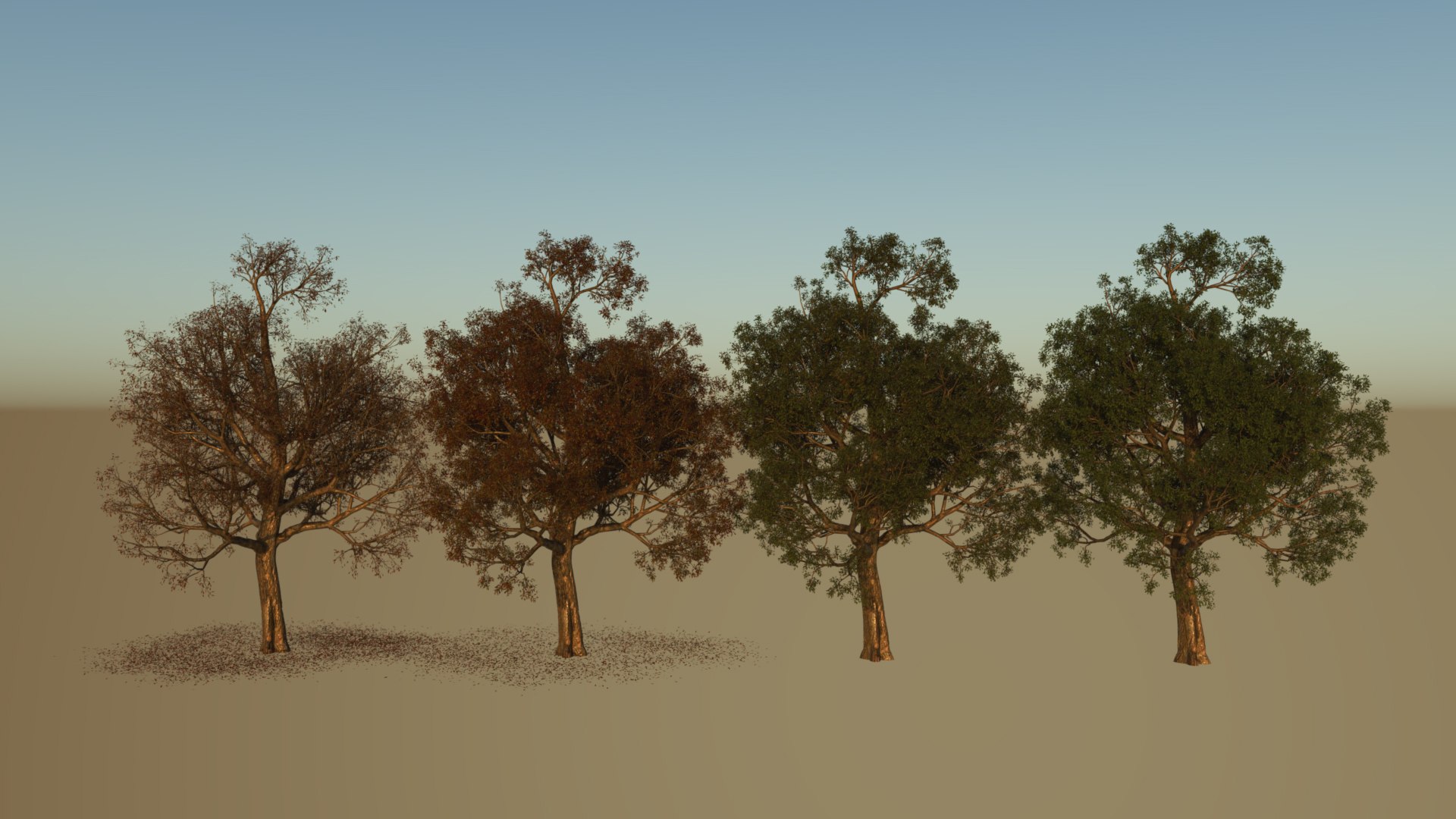 3D Set Seasons Animation Trees - TurboSquid 1699704