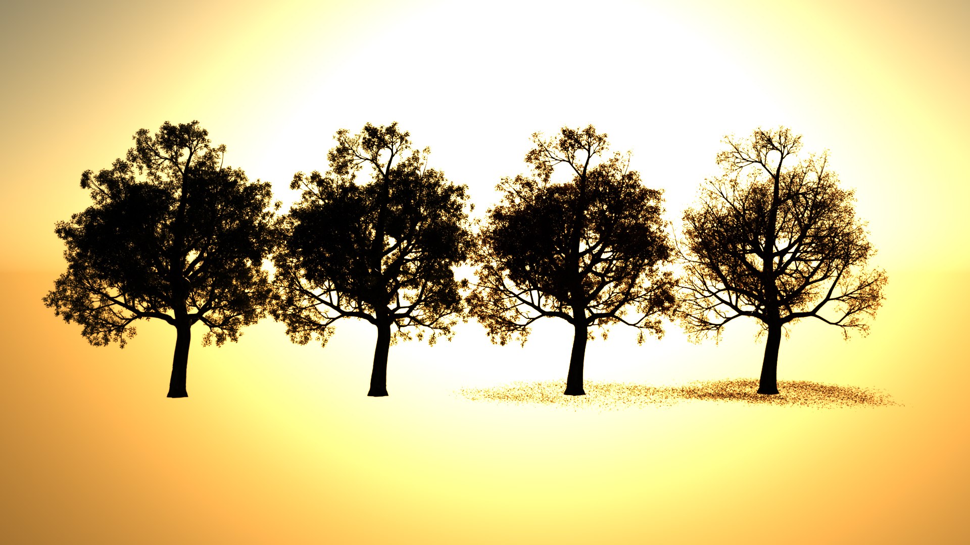 3D Set Seasons Animation Trees - TurboSquid 1699704