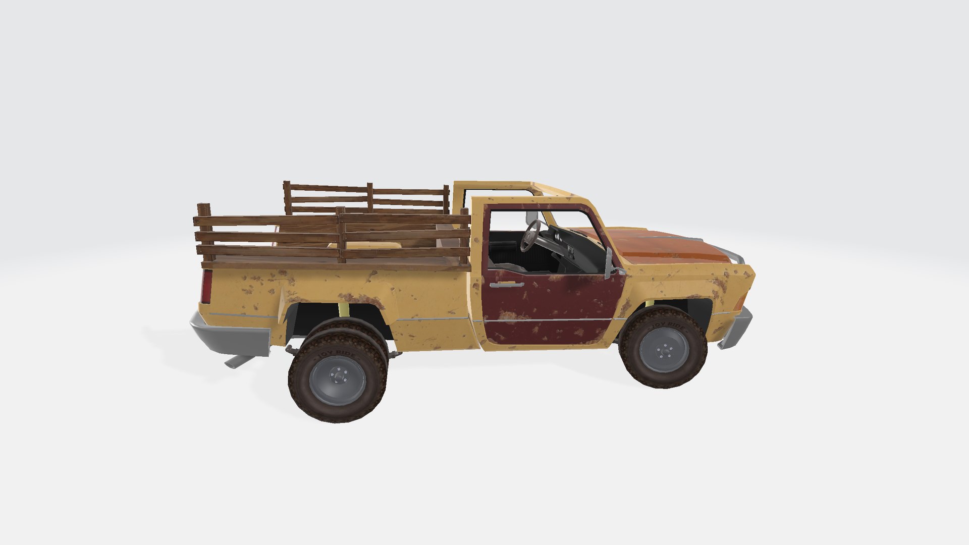 Kodiak Car Farm Yellow 3D Model - TurboSquid 1491090