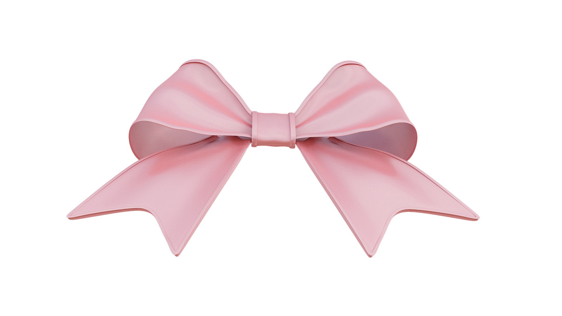 3D Pink Bow Model - TurboSquid 1873412