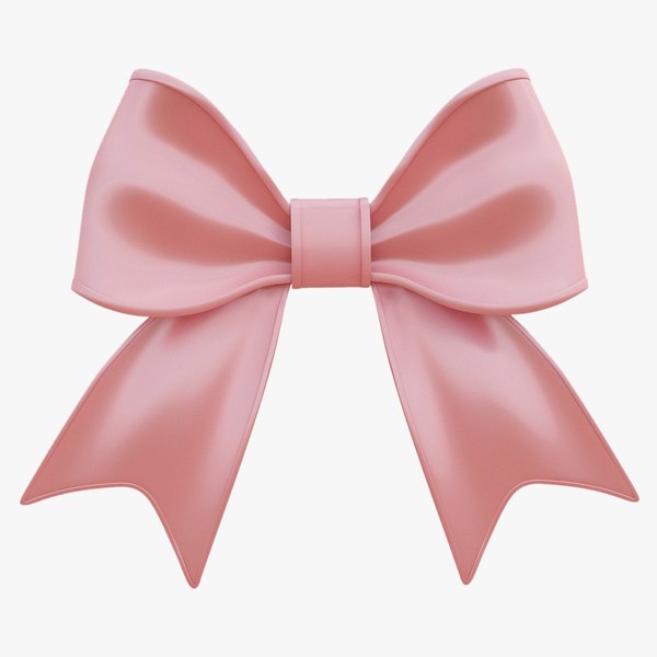 3D Pink bow model - TurboSquid 1873412