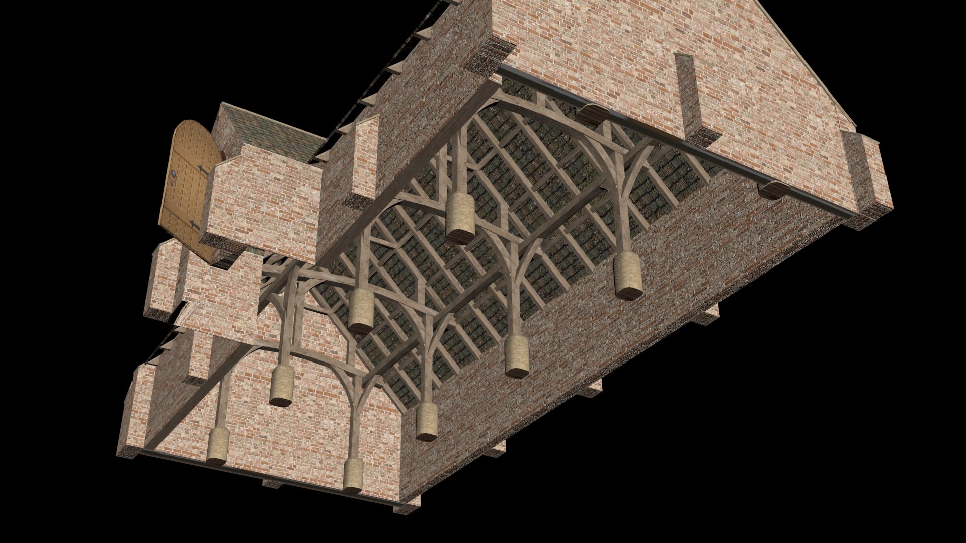 Tithe Barn 3D Model - TurboSquid 1803468