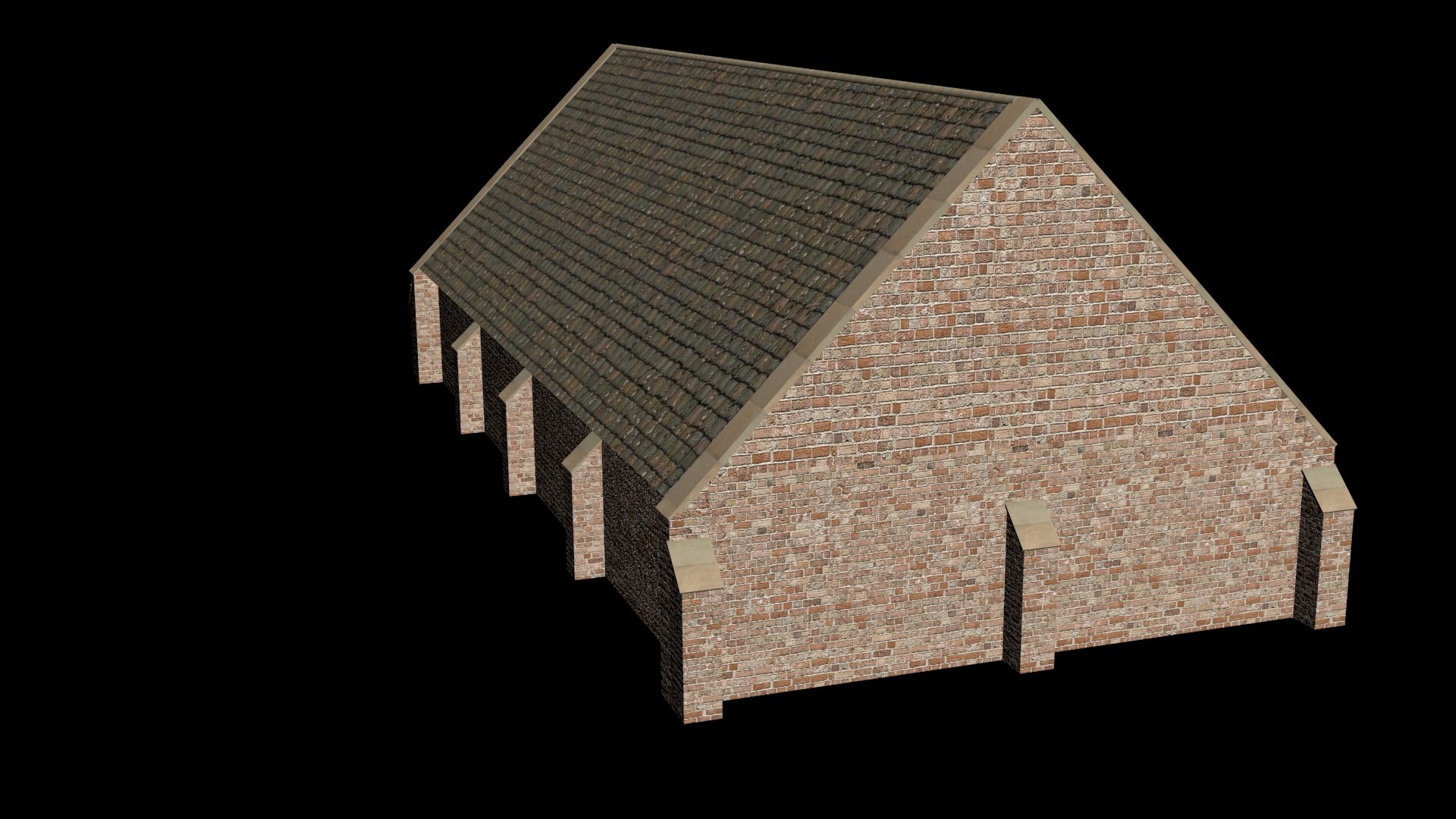 Tithe Barn 3D Model - TurboSquid 1803468