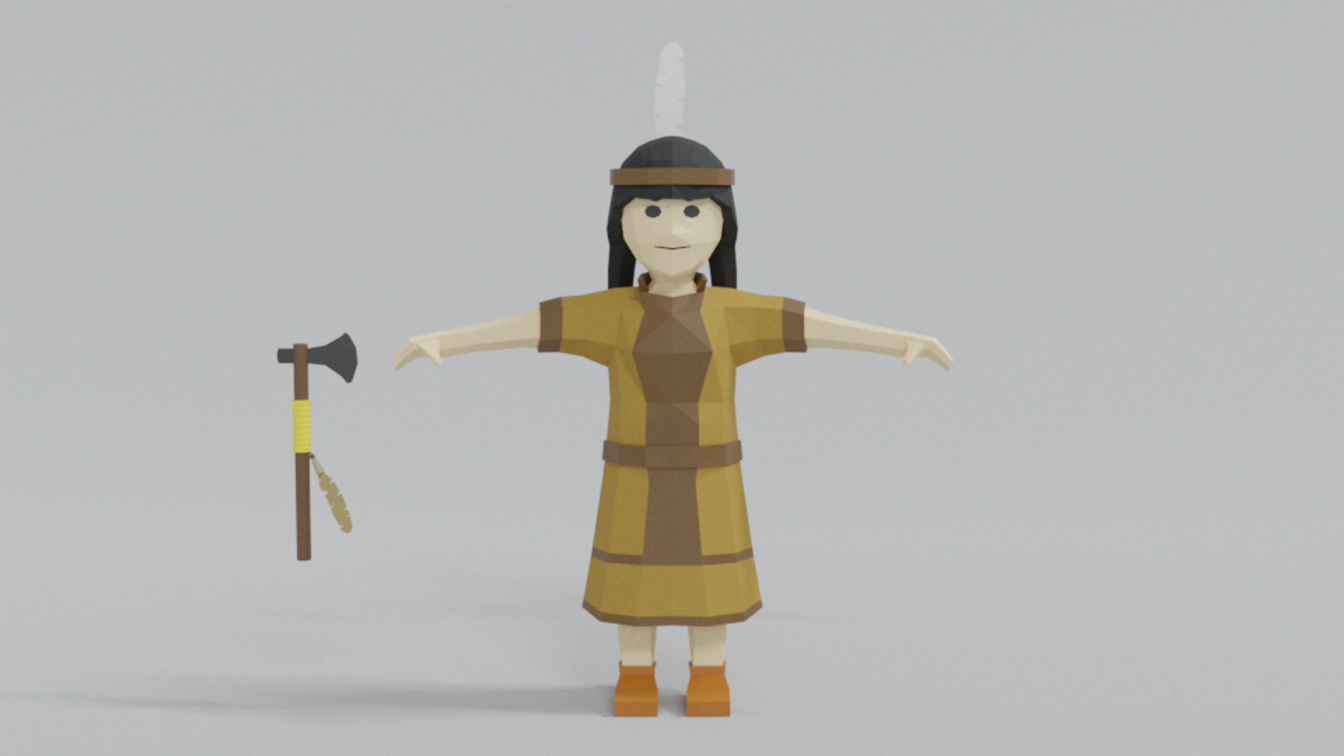 Native indian woman 3D model - TurboSquid 1577075