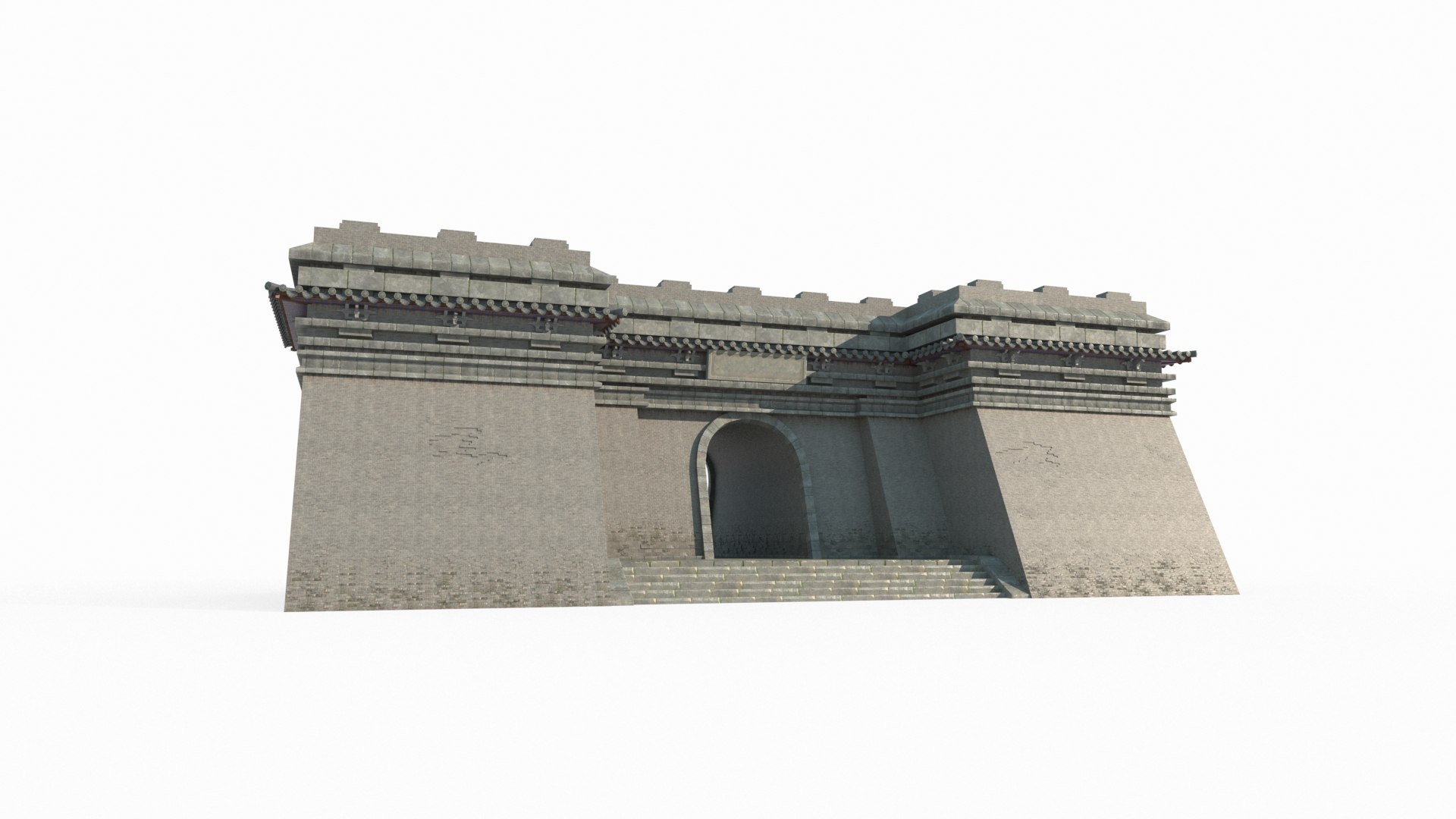 3D Asian Ancient Architecture City Gate - TurboSquid 2122734 3D Asian Ancient Architecture City Gate - TurboSquid 2122734