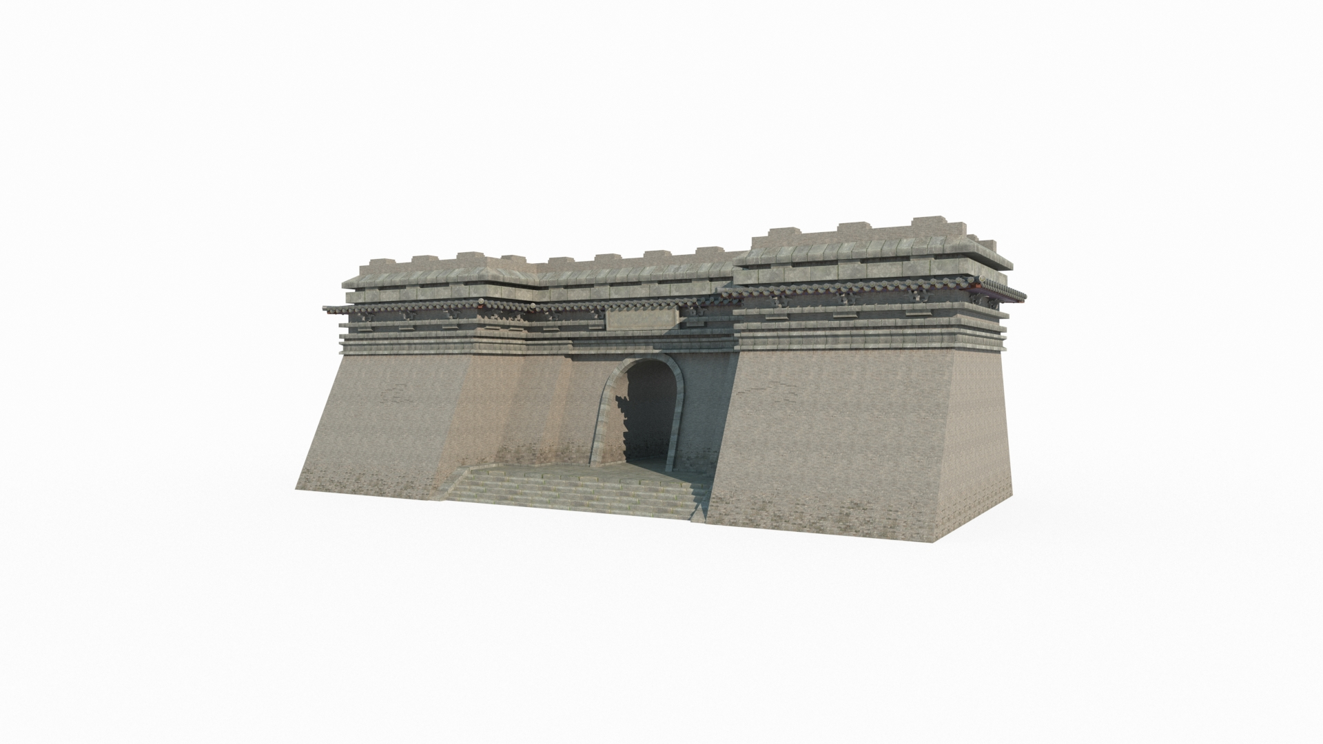 3D Asian Ancient Architecture City Gate - TurboSquid 2122734 3D Asian Ancient Architecture City Gate - TurboSquid 2122734