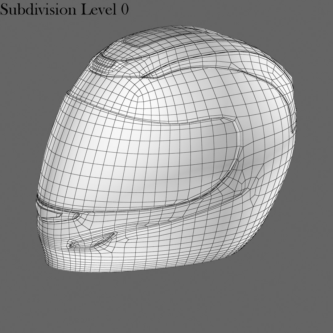 helmet gray colors 3d model