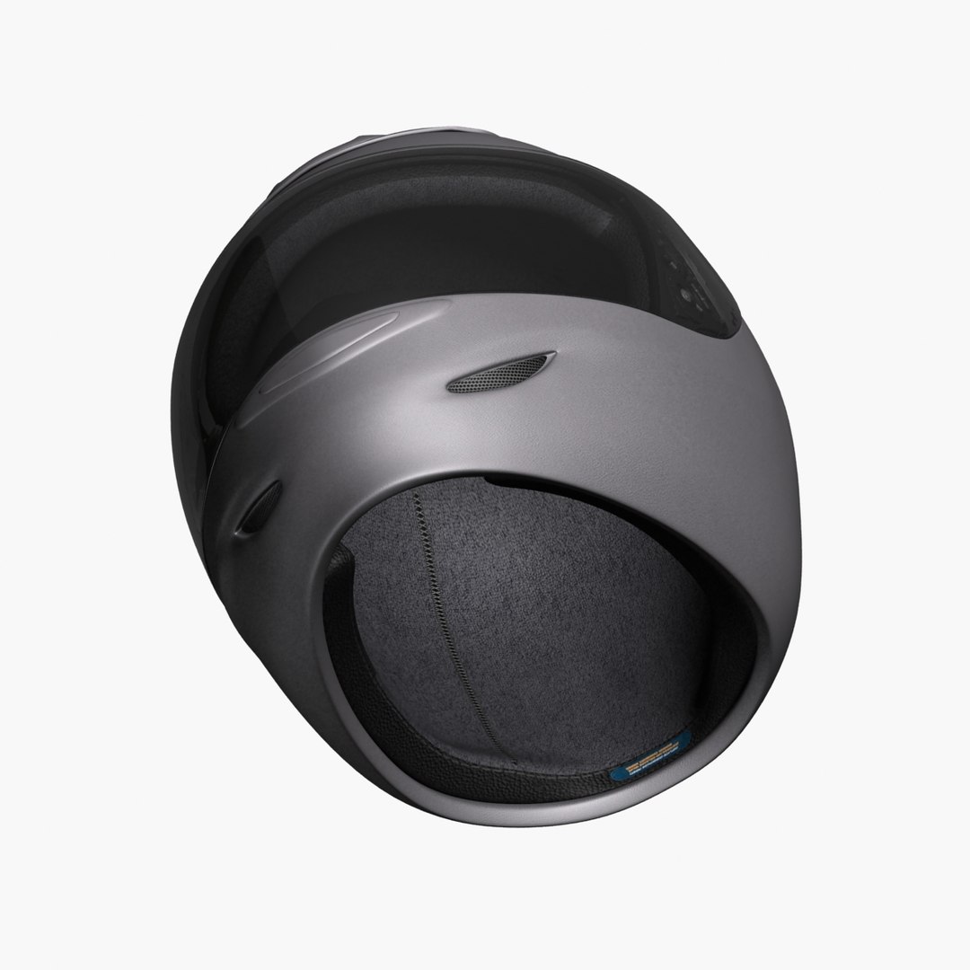 helmet gray colors 3d model