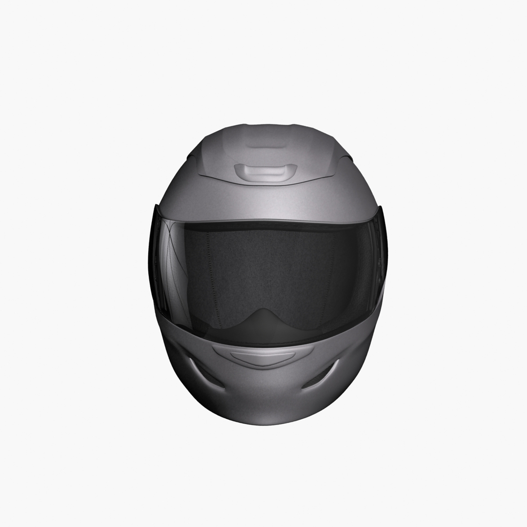 helmet gray colors 3d model