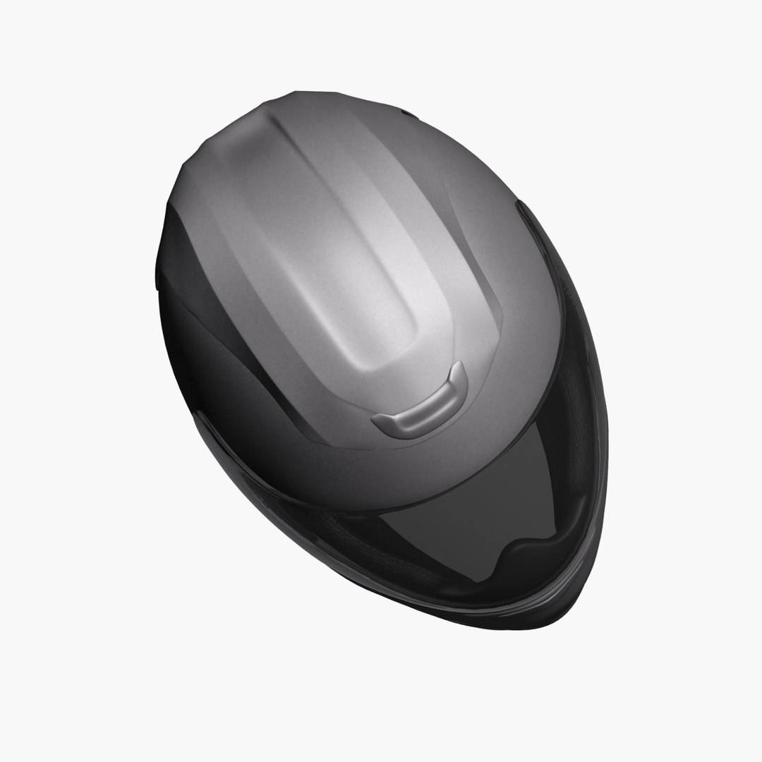 helmet gray colors 3d model