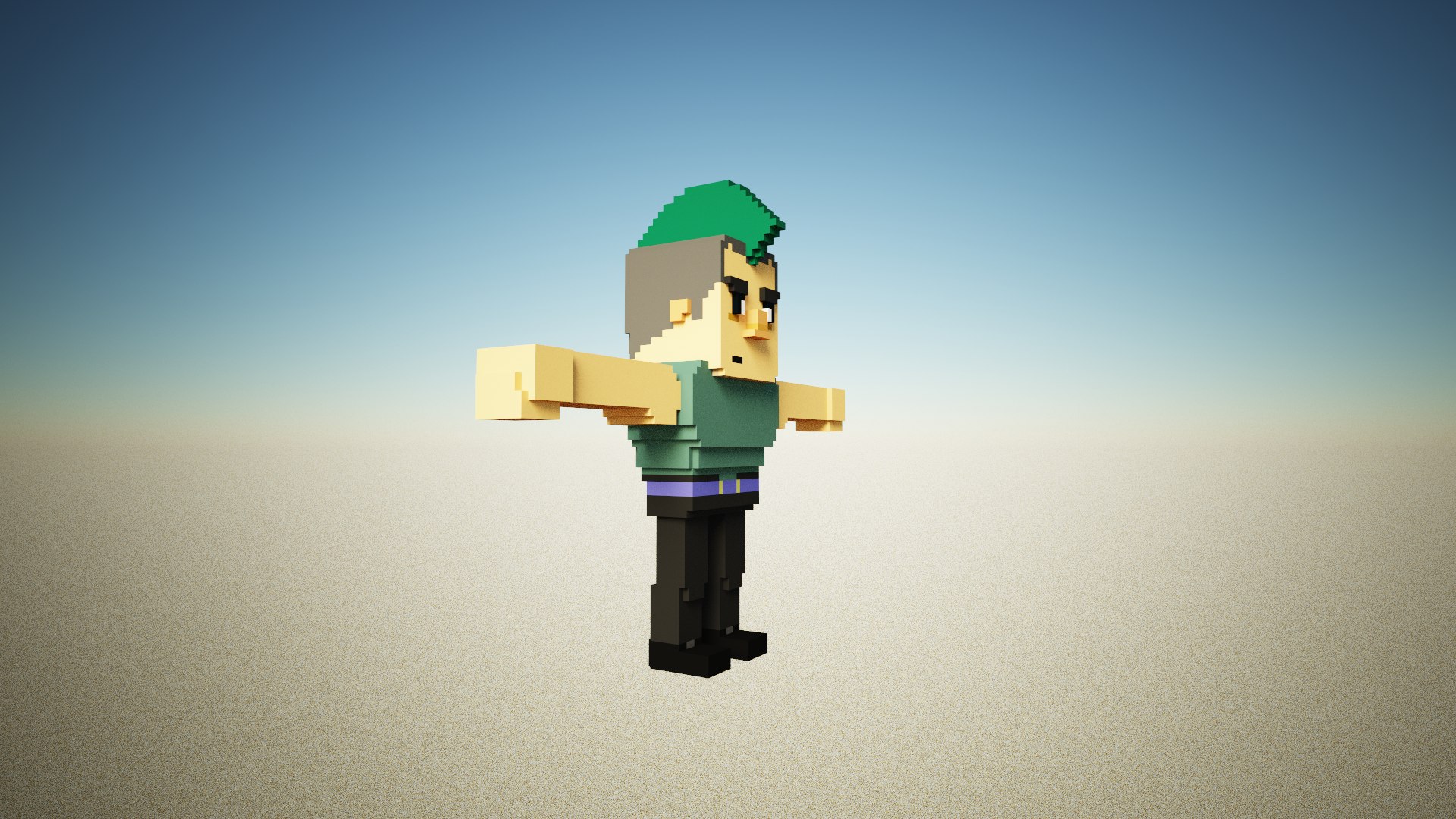 3D Voxel Man model - TurboSquid 1831704