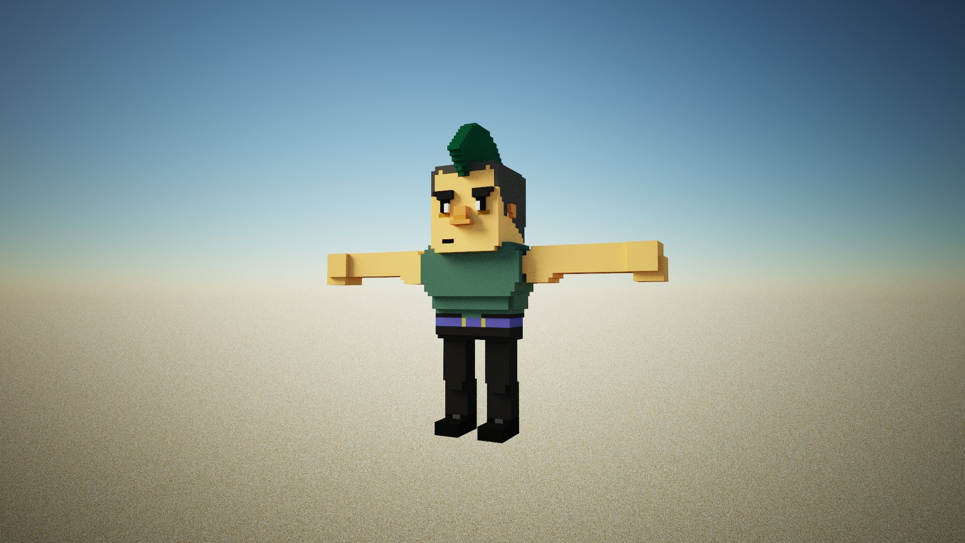3D Voxel Man model - TurboSquid 1831704