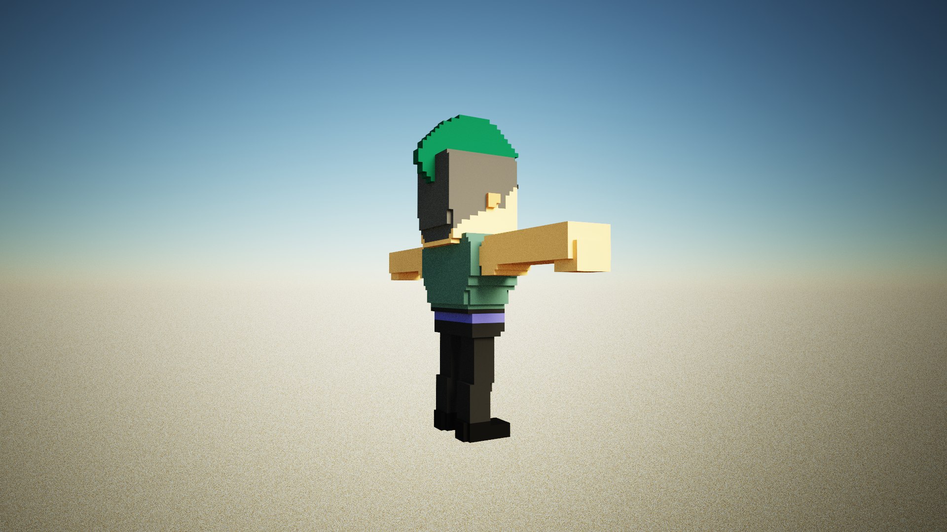 3D Voxel Man model - TurboSquid 1831704