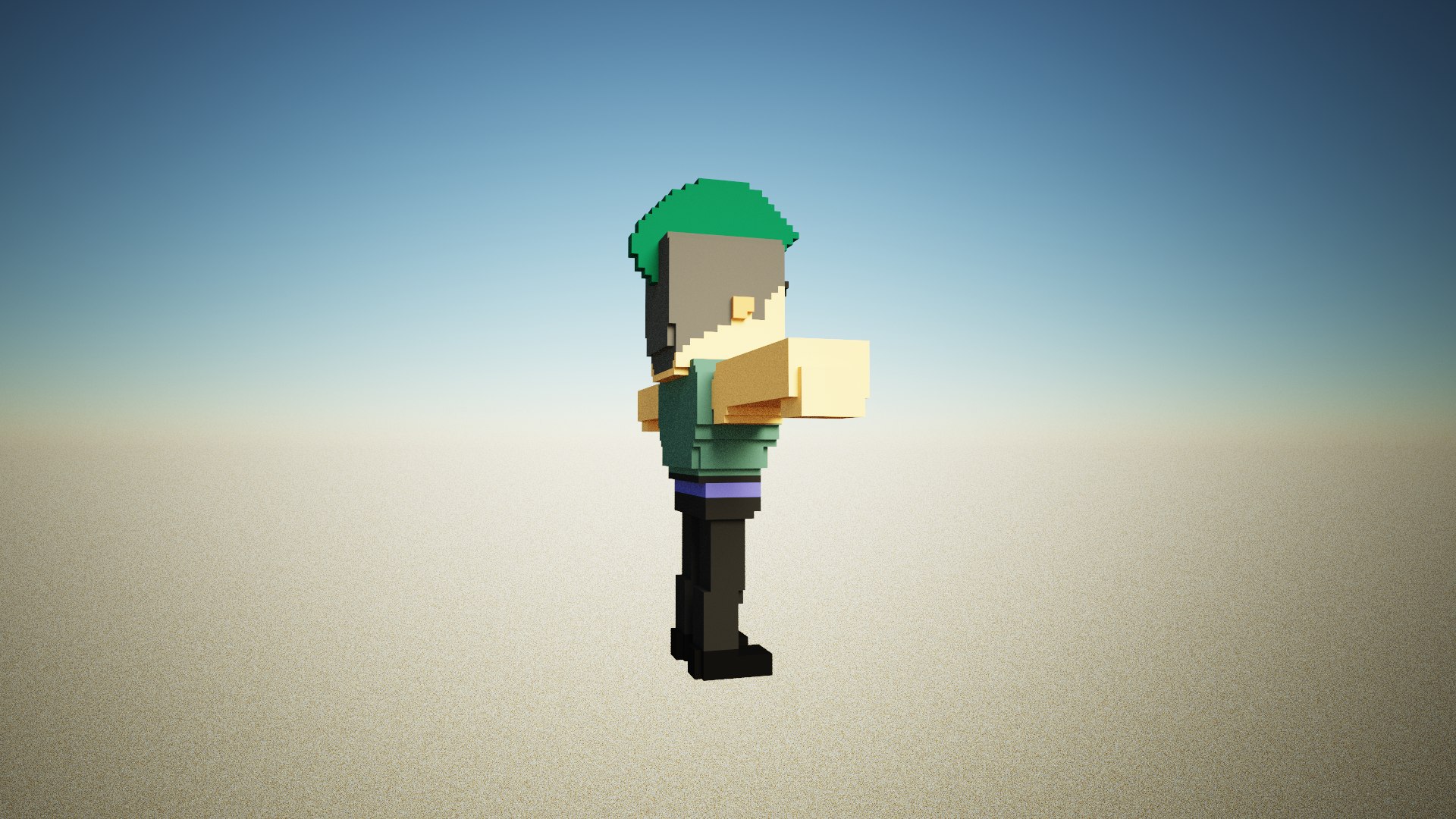 3D Voxel Man model - TurboSquid 1831704