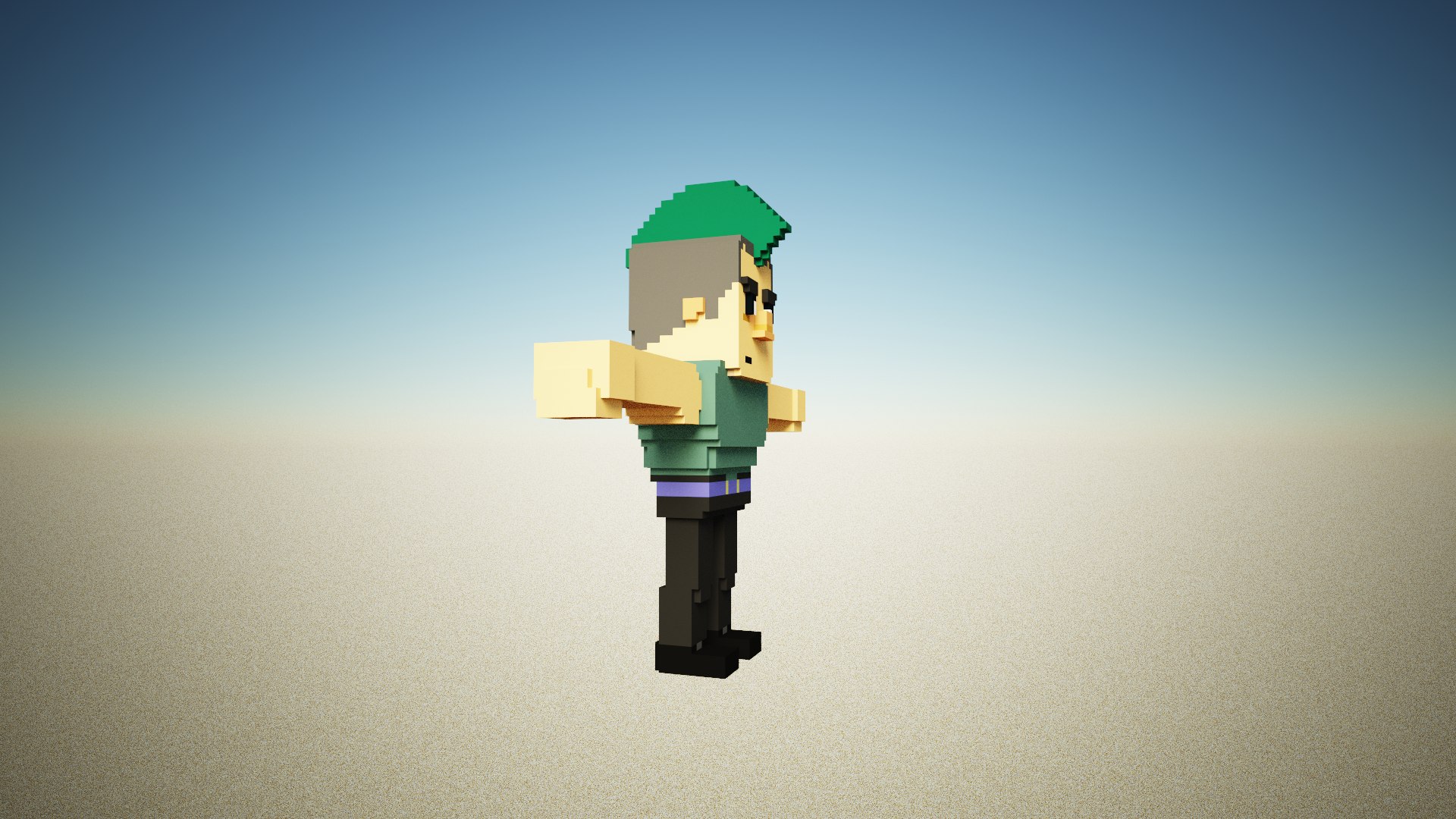 3D Voxel Man model - TurboSquid 1831704
