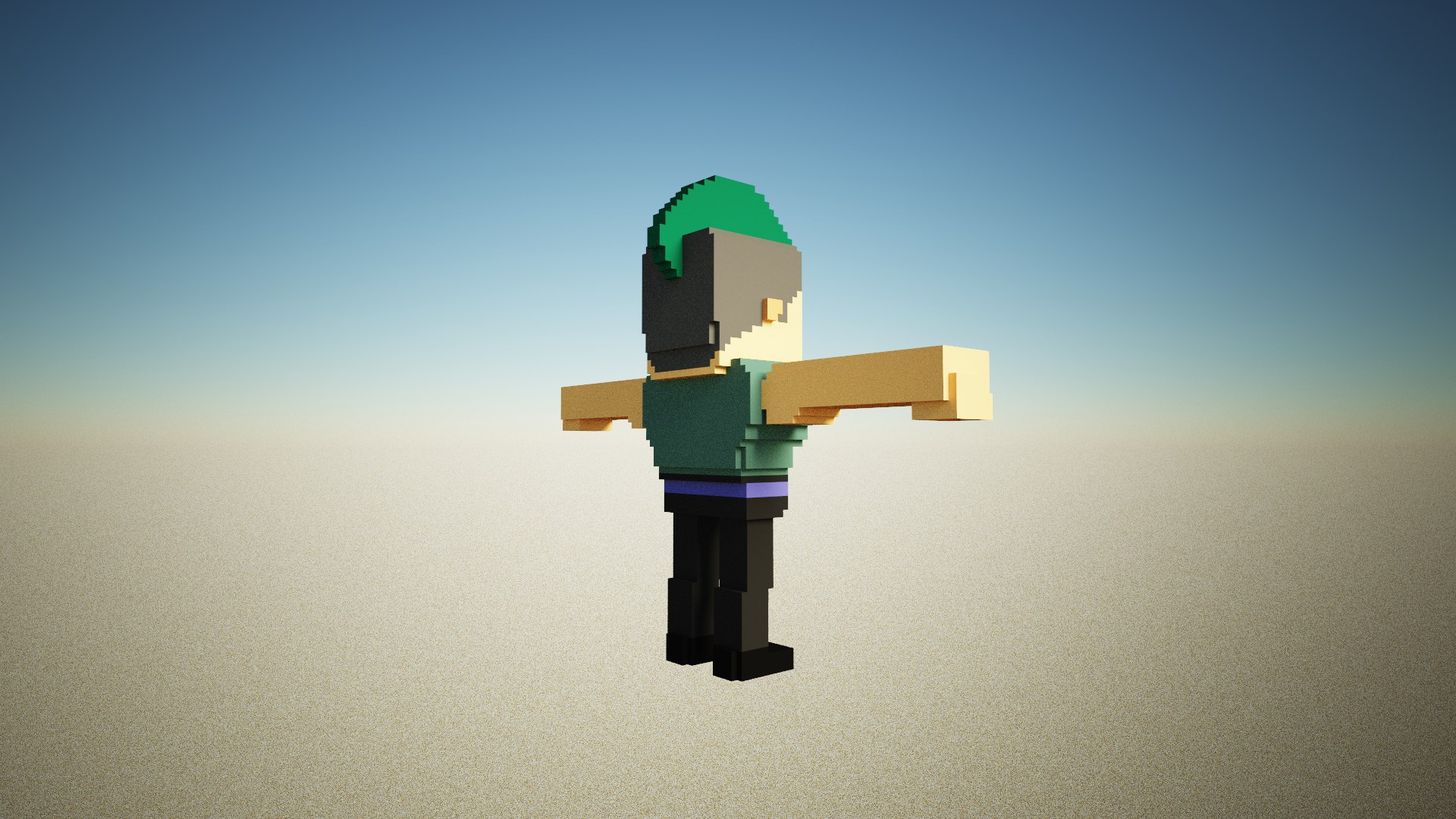 3D Voxel Man model - TurboSquid 1831704