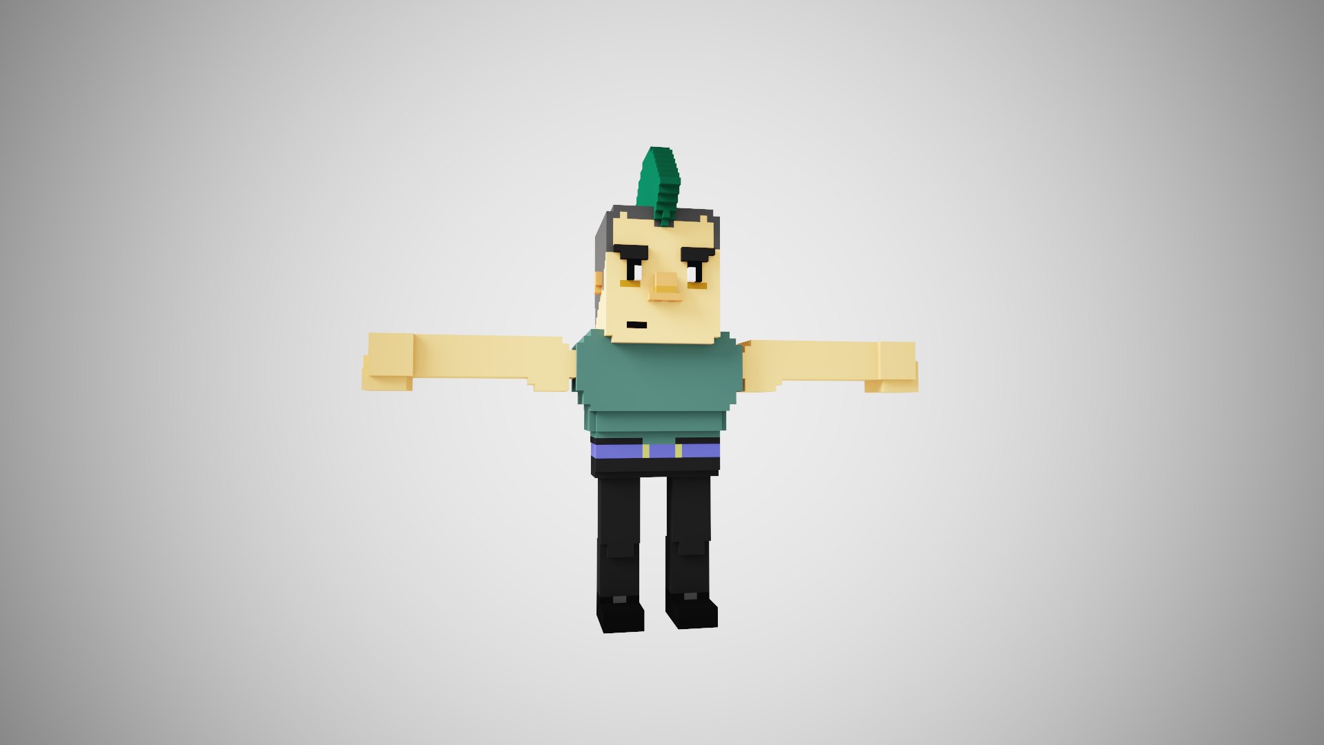 3D Voxel Man model - TurboSquid 1831704