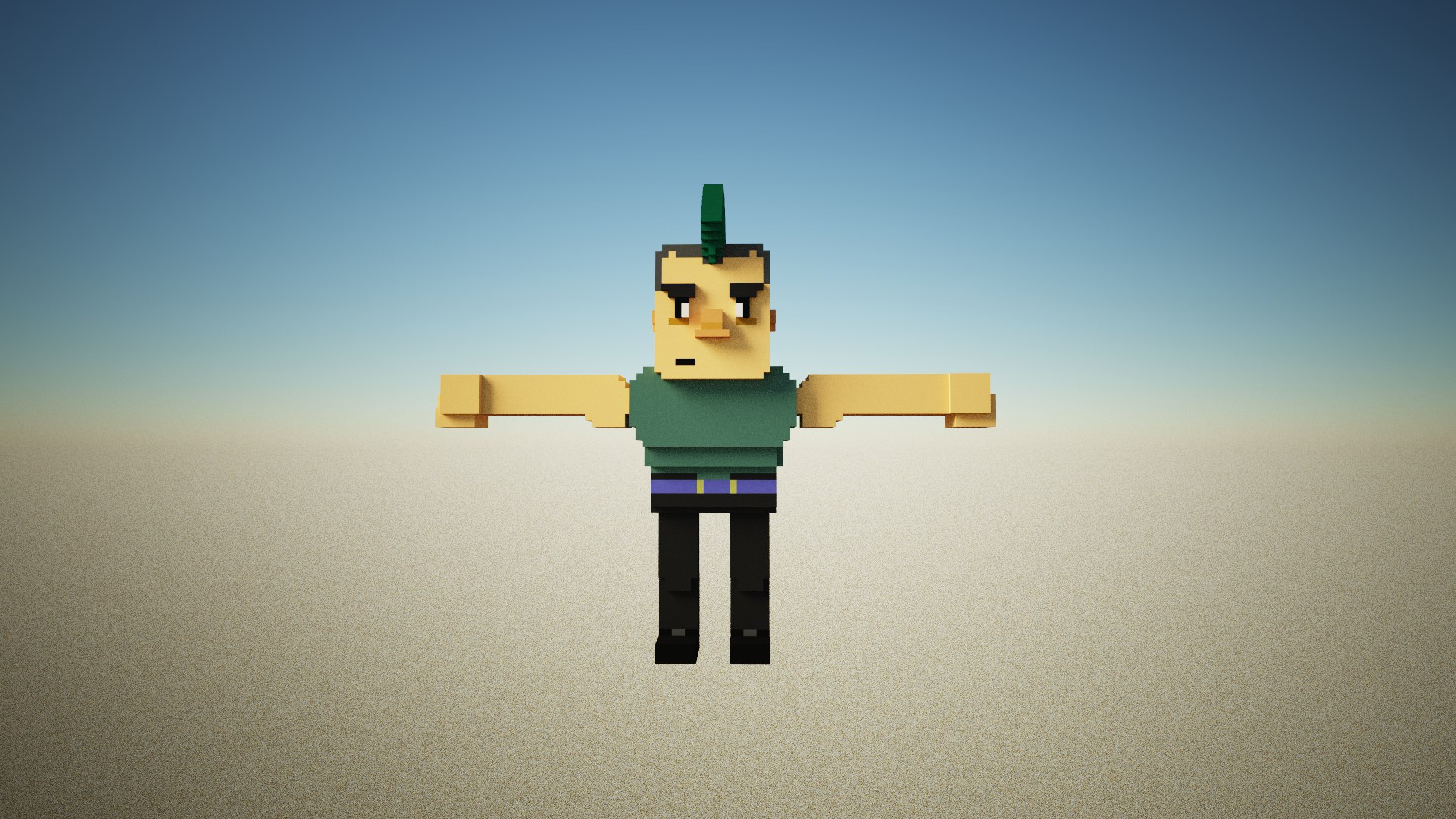 3D Voxel Man model - TurboSquid 1831704