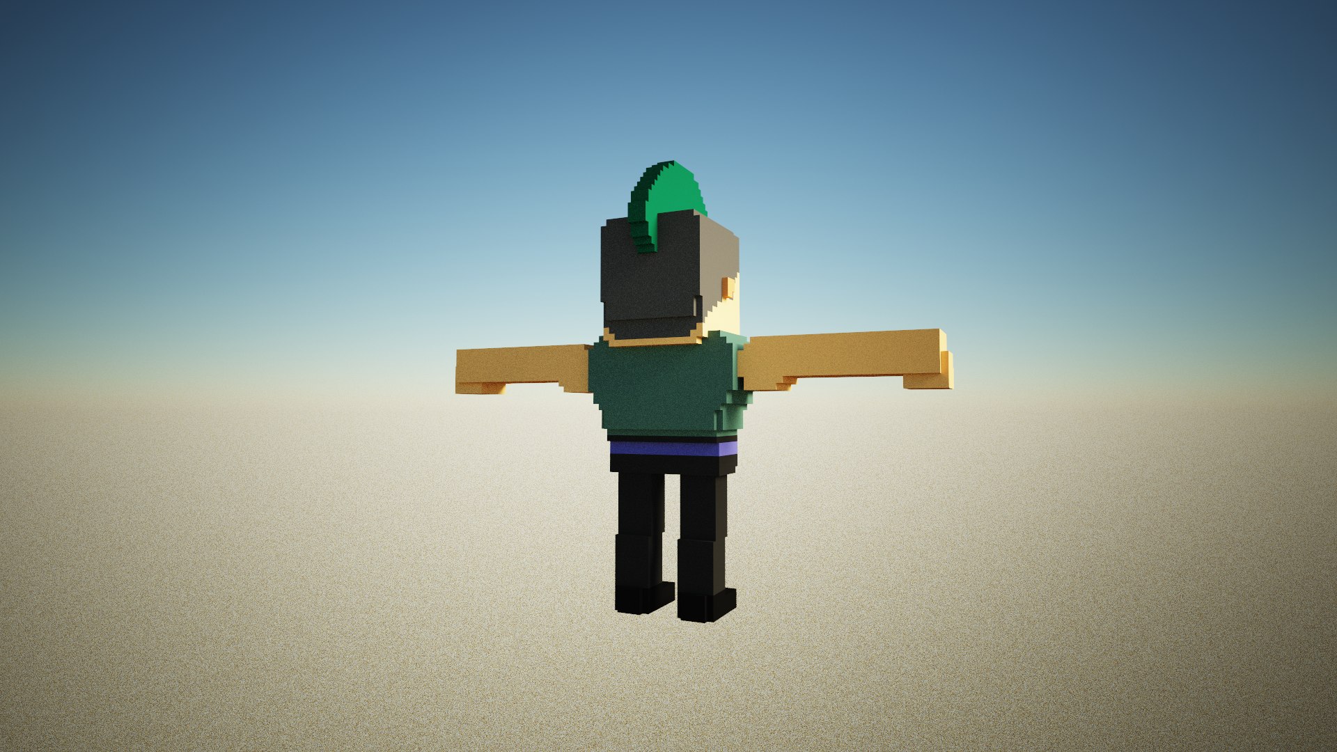 3D Voxel Man model - TurboSquid 1831704