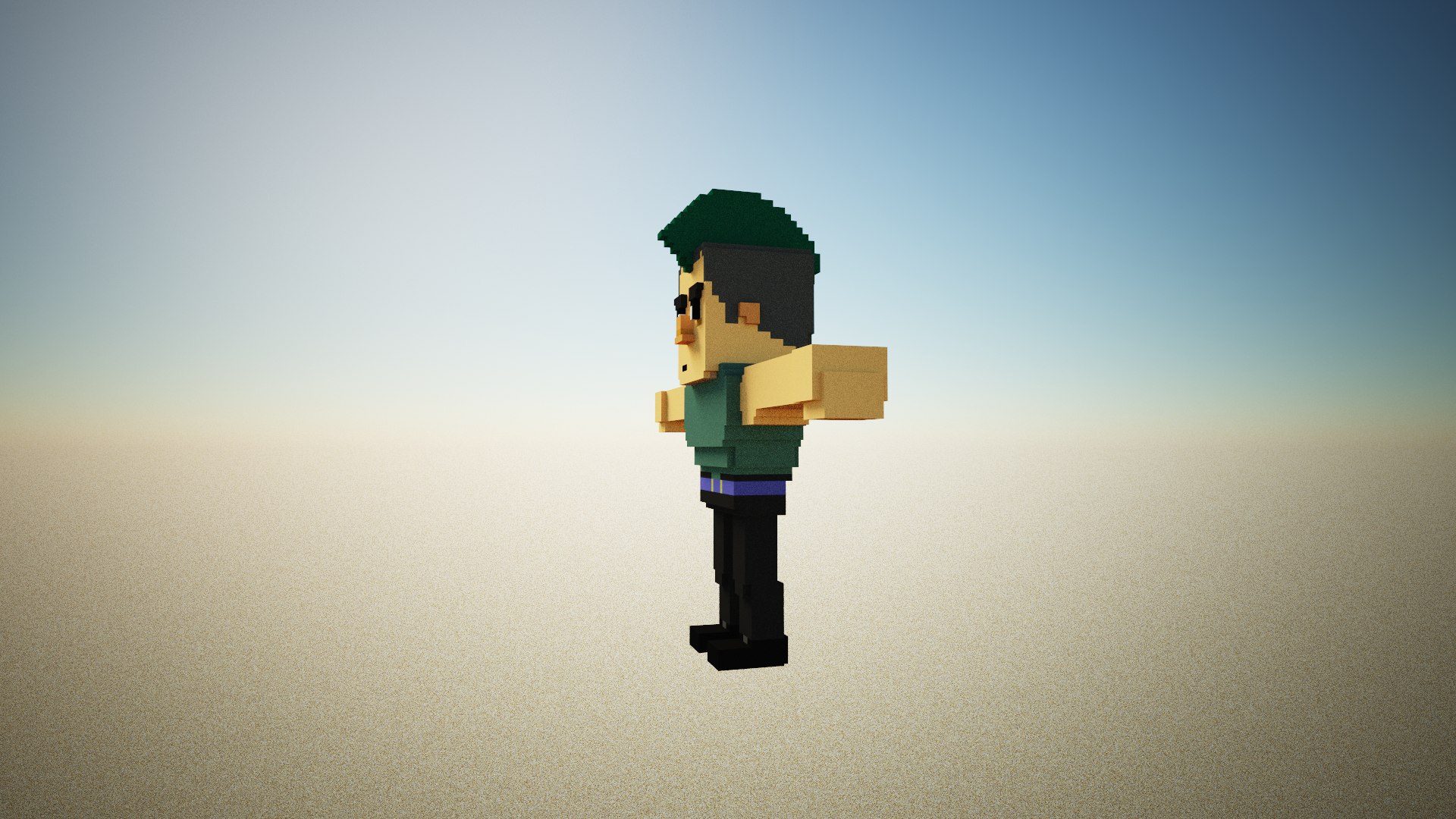 3D Voxel Man model - TurboSquid 1831704