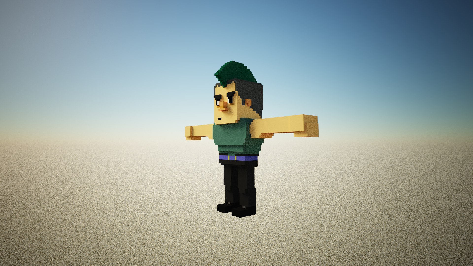 3D Voxel Man model - TurboSquid 1831704