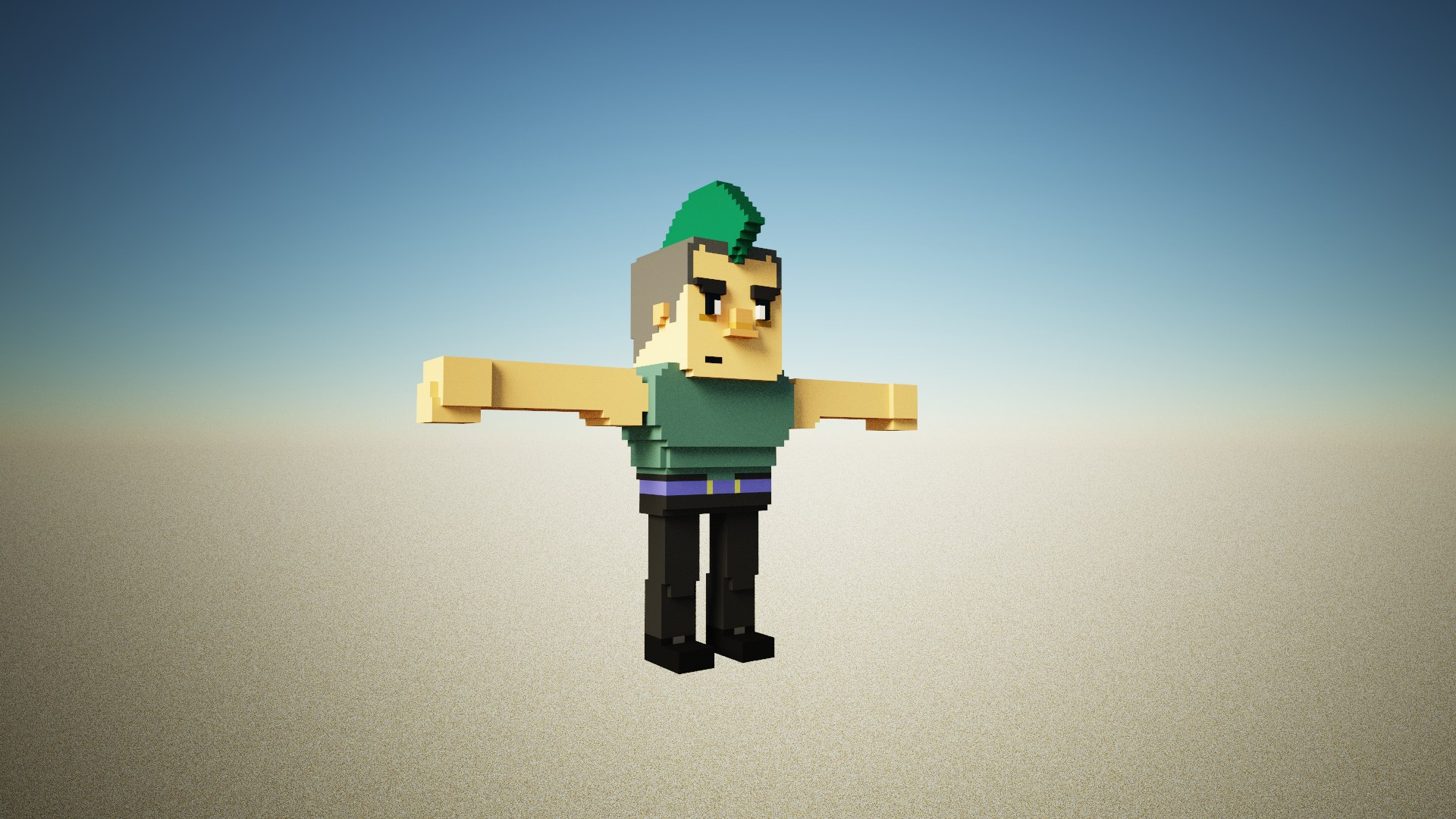3D Voxel Man model - TurboSquid 1831704