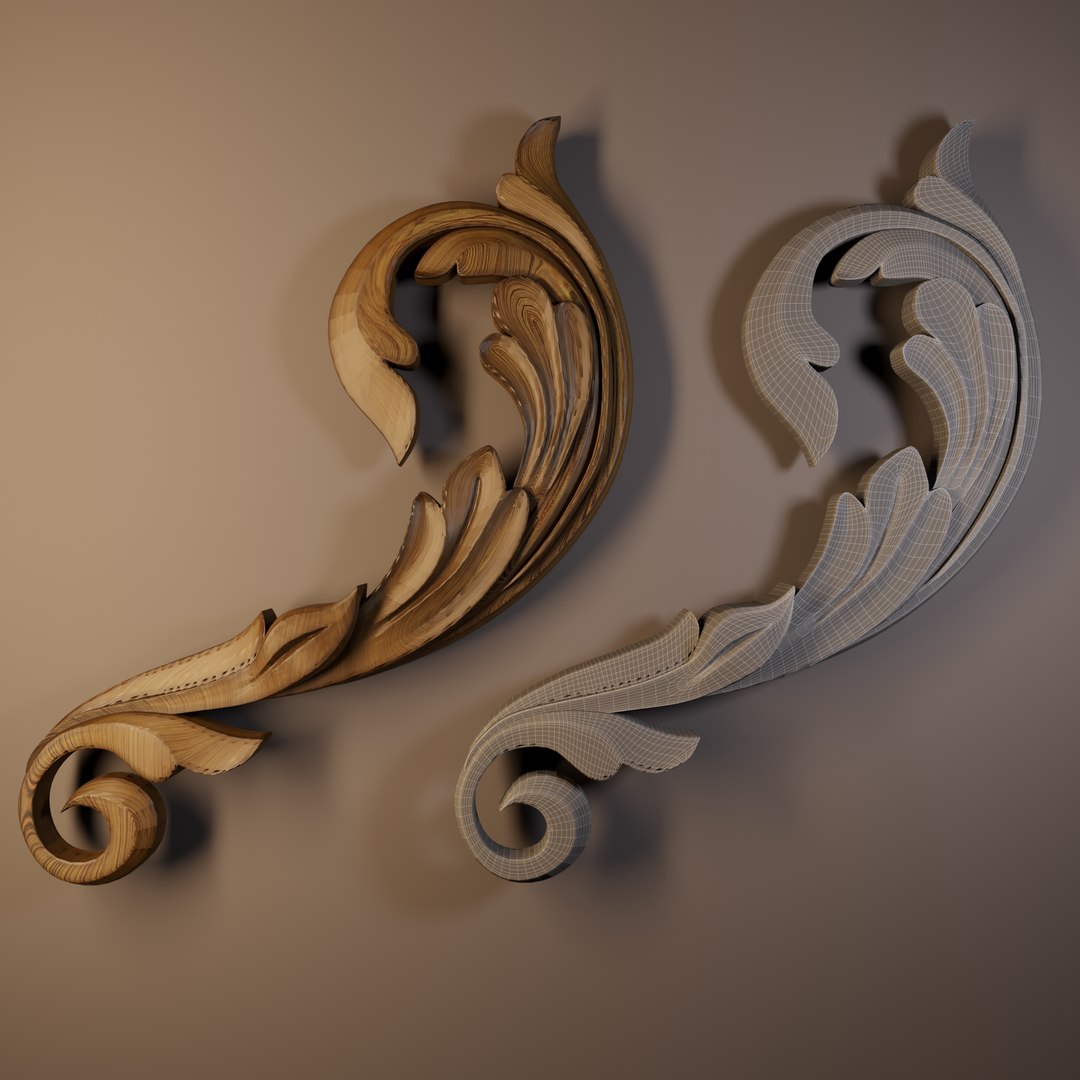 Free 3D Wood Decor - TurboSquid 1958771