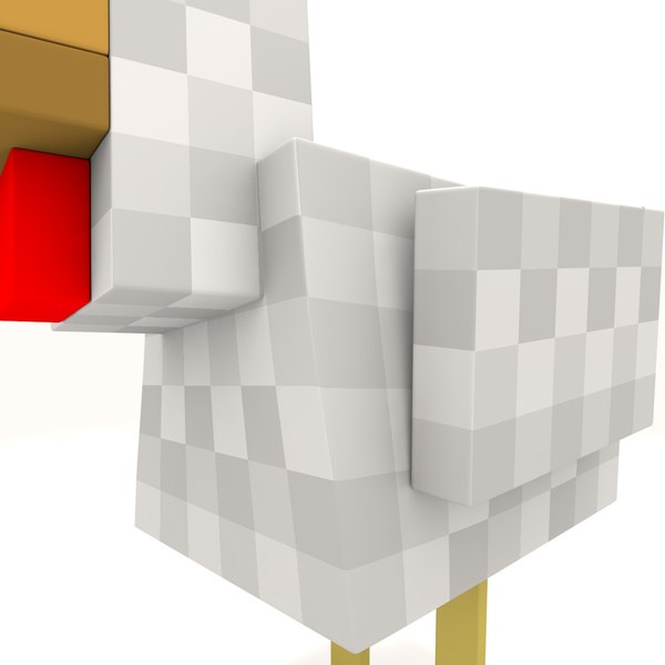 modelo 3d Pollo Minecraft - TurboSquid 895860
