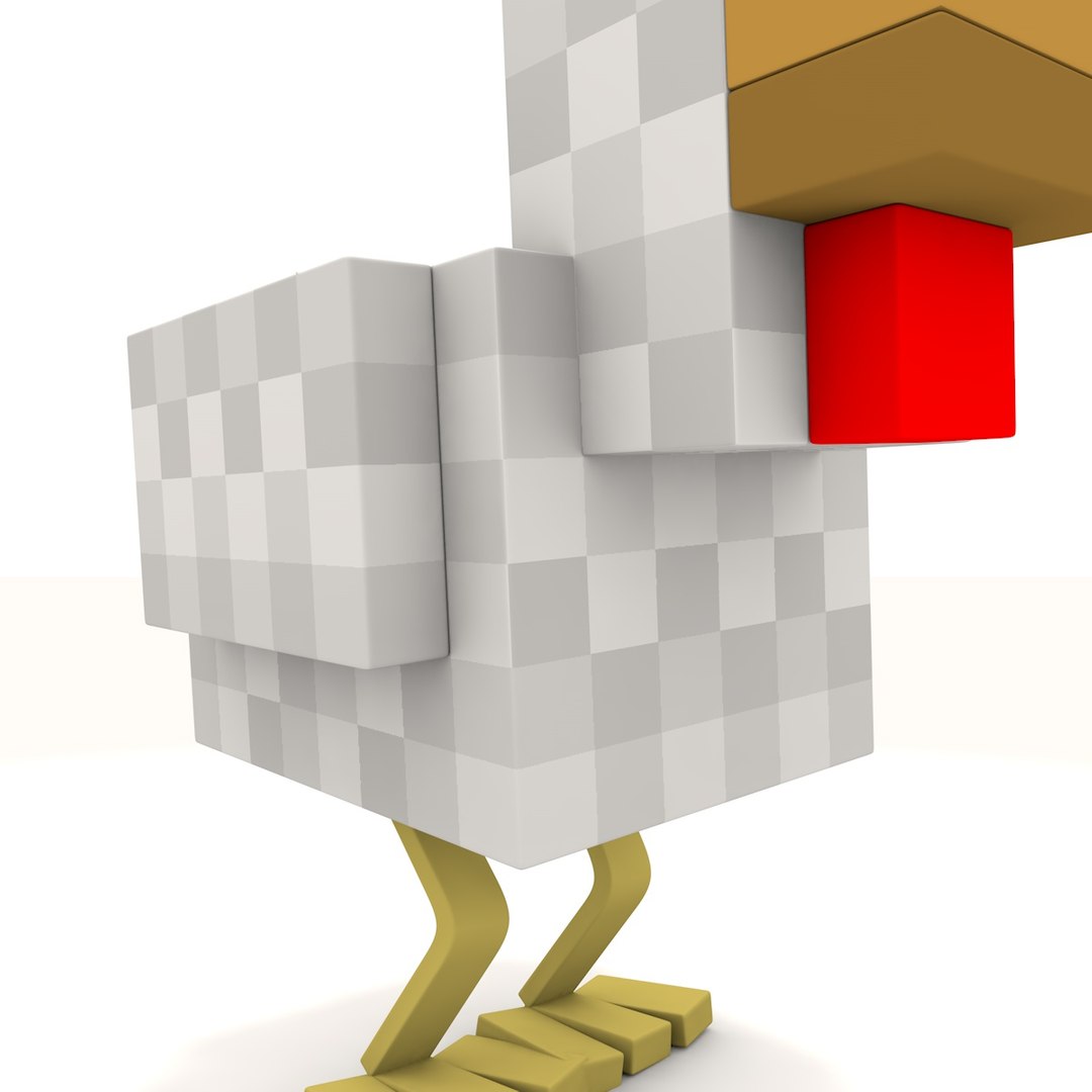 3d c4d chicken raptor rig