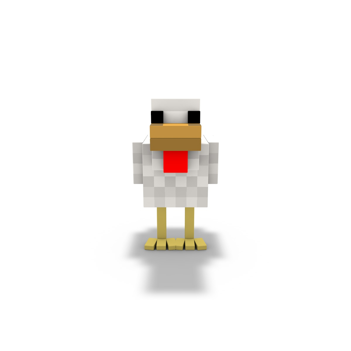 modelo 3d Pollo Minecraft - TurboSquid 895860