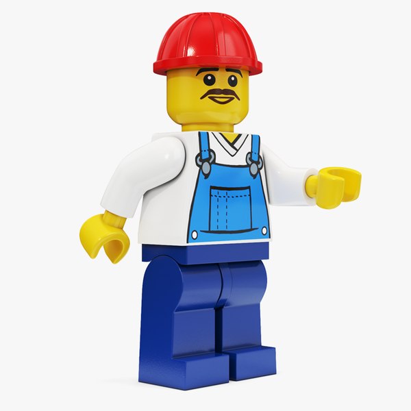 modelo 3d Minifigura LEGO Worker preparada para Cinema 4D - TurboSquid ...