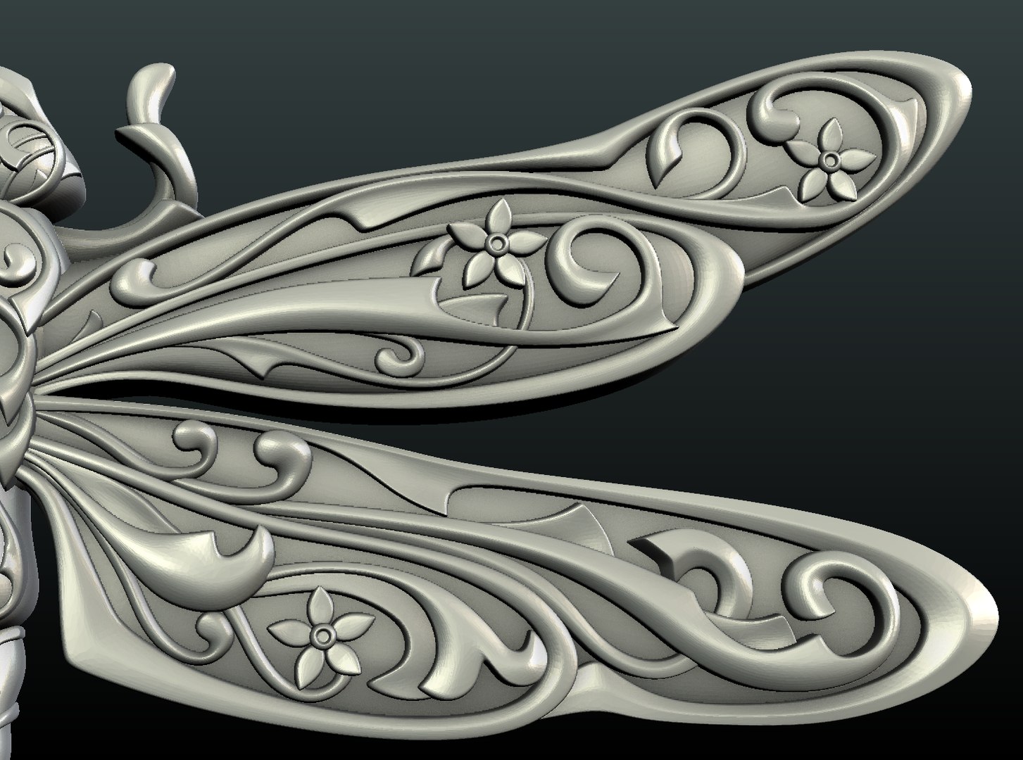Print Ready Dragonfly 3D Model - TurboSquid 1356146