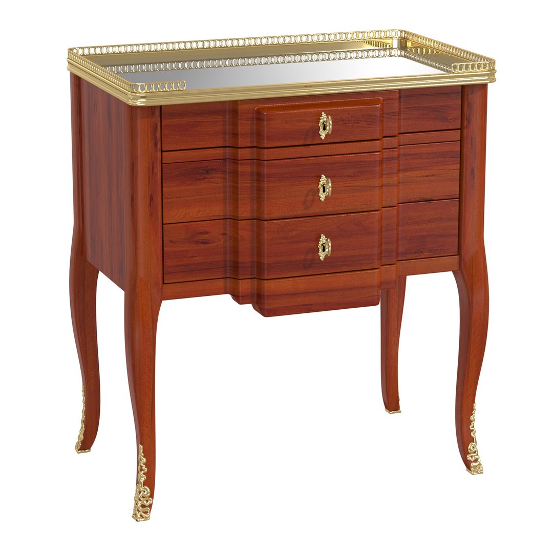 Taillardat Canabas Bedside Table 3D Model - TurboSquid 2108359