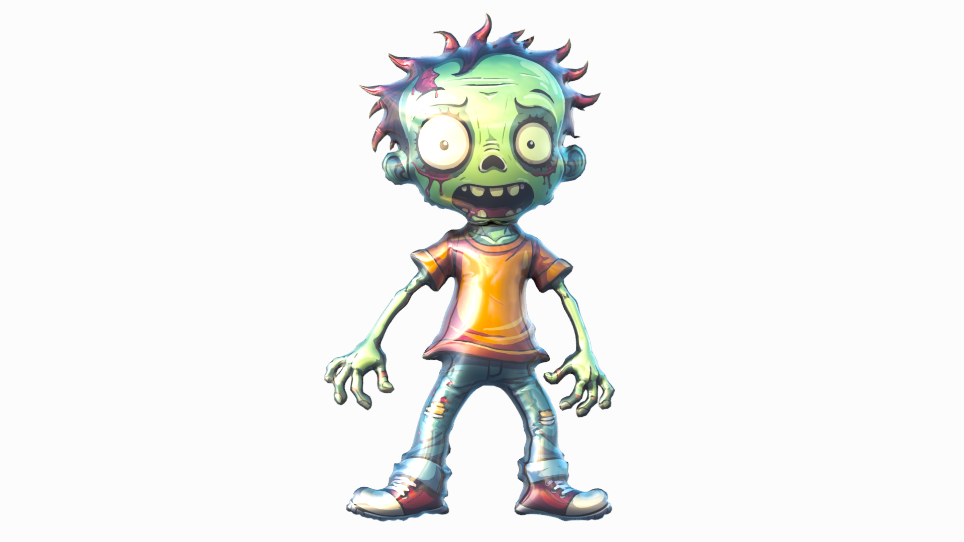 Zombie Shaped Foil Balloon 002 Model - TurboSquid 2474506