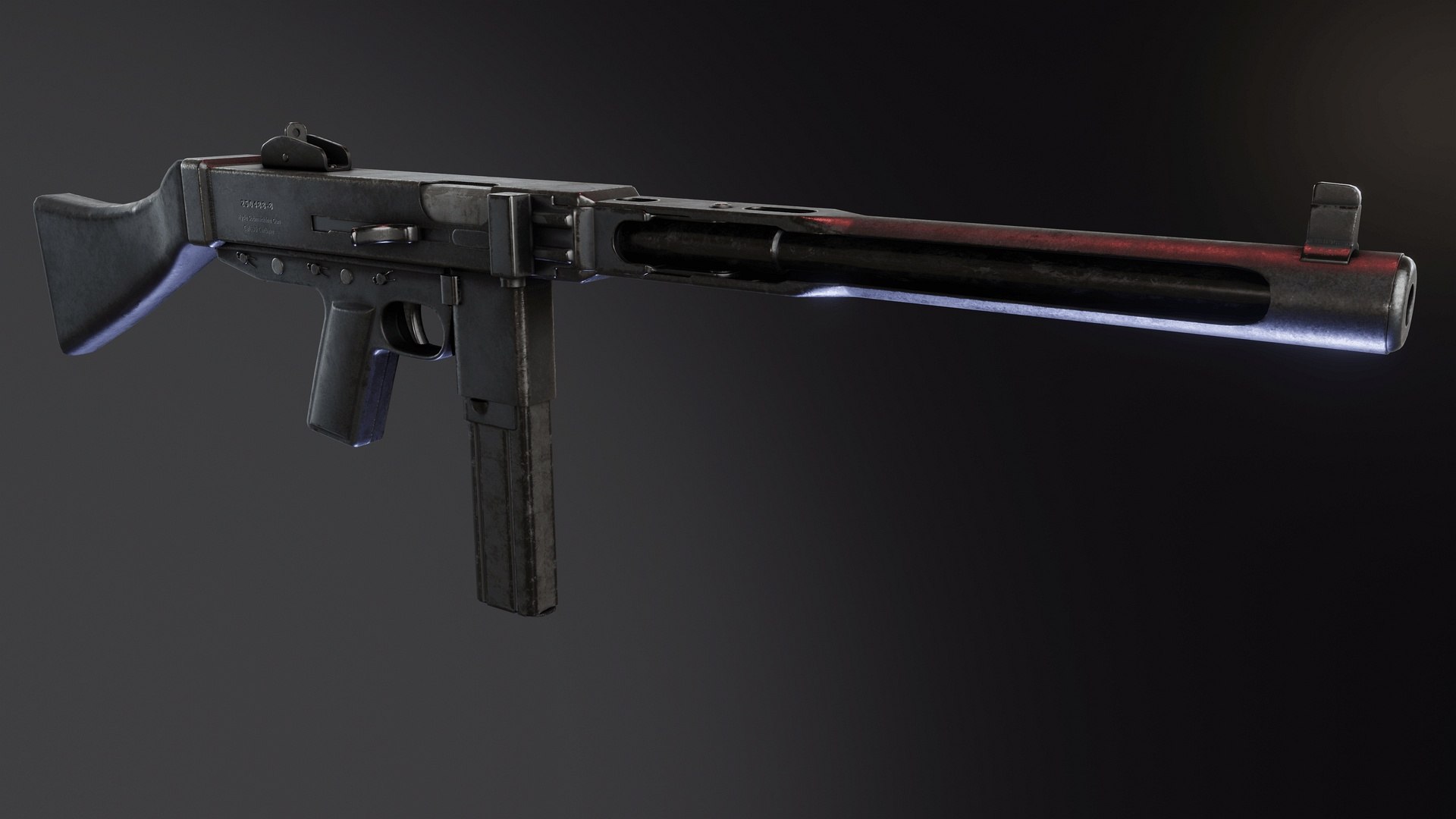 3D Hyde Carbine 1944 model - TurboSquid 1891593