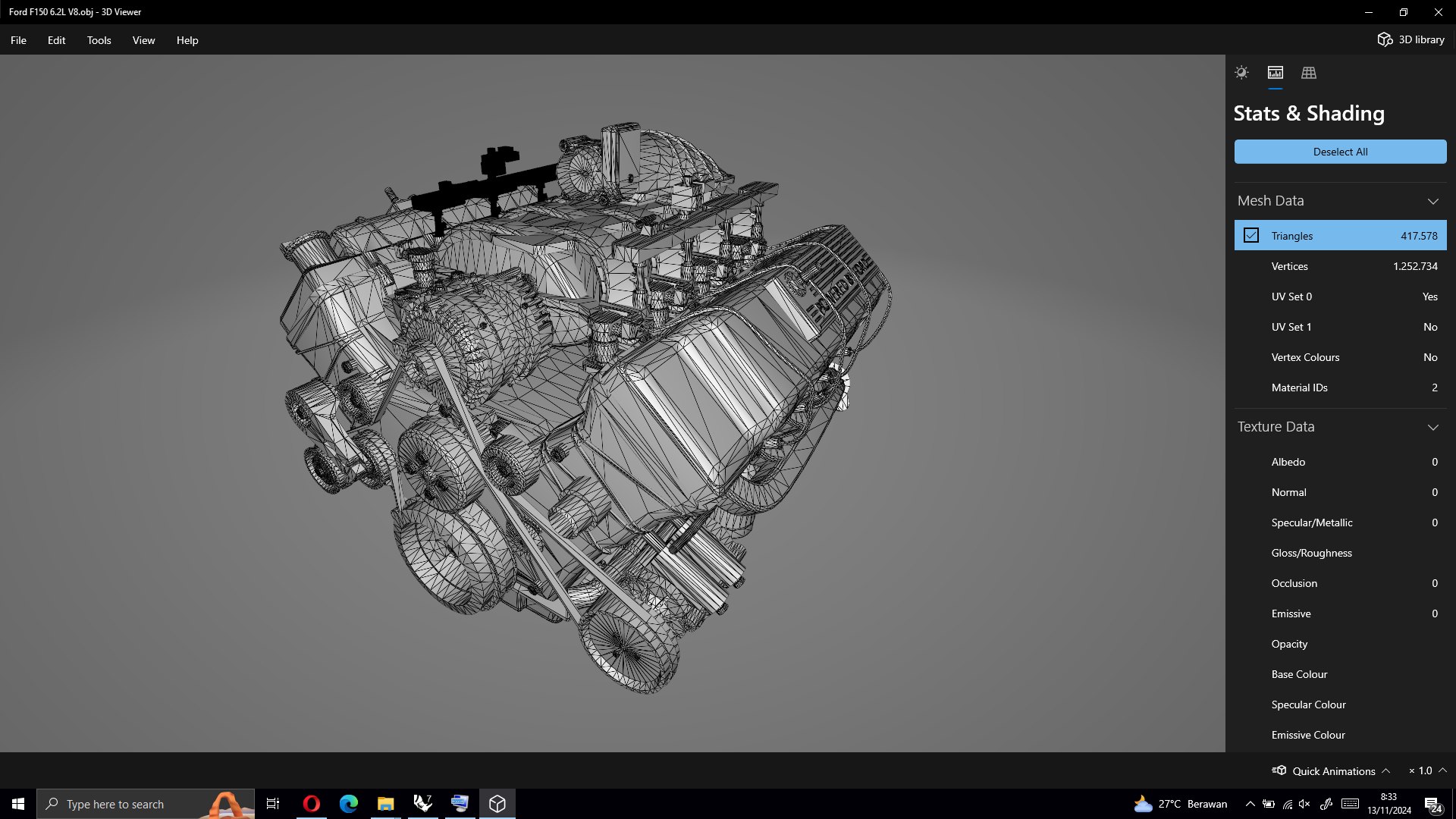 Ford F150 V8 Engine 3D Model - TurboSquid 2307159
