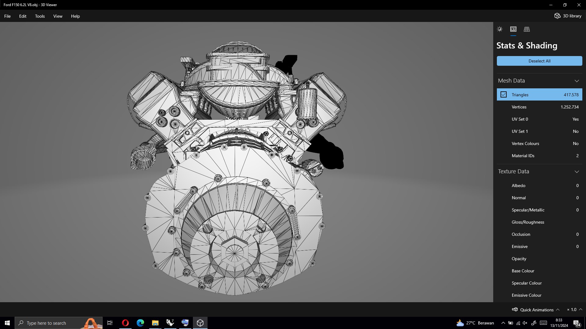 Ford F150 V8 Engine 3D Model - TurboSquid 2307159