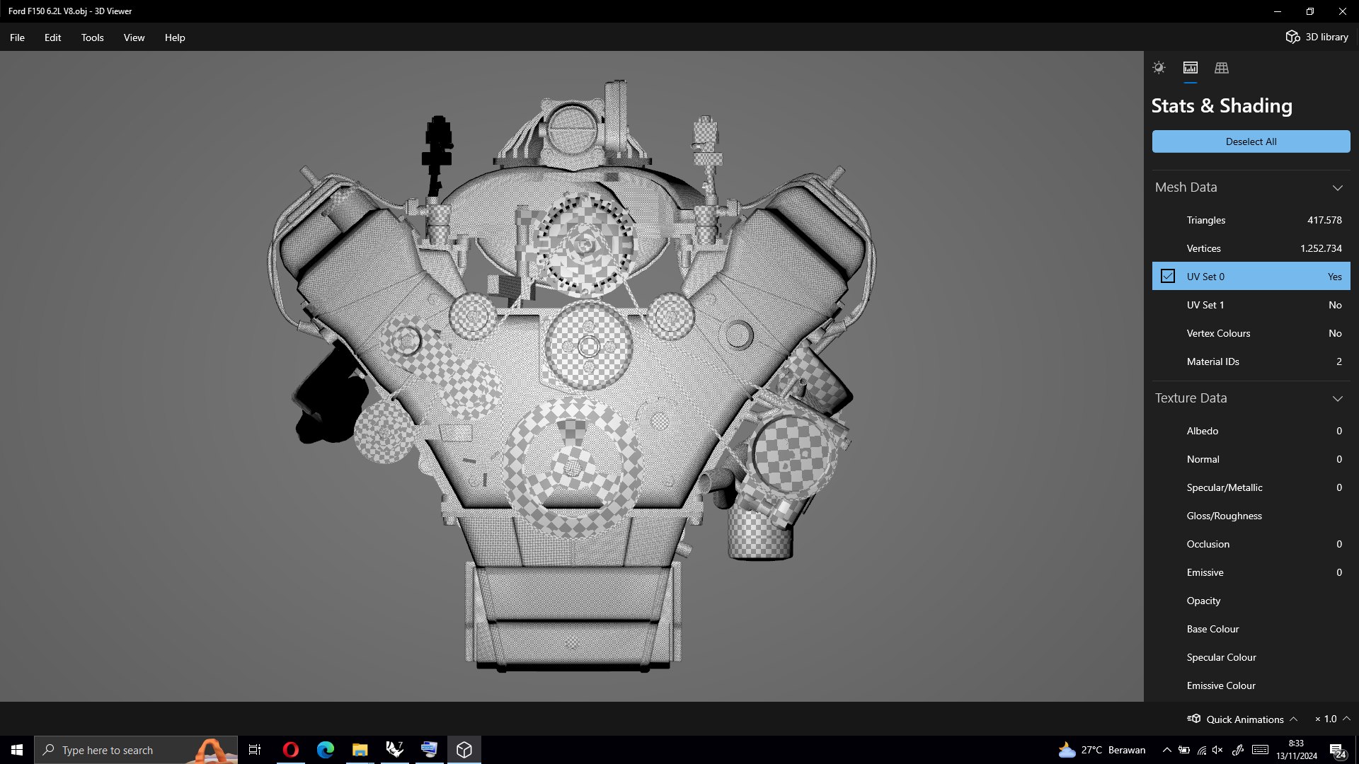 Ford F150 V8 Engine 3D Model - TurboSquid 2307159