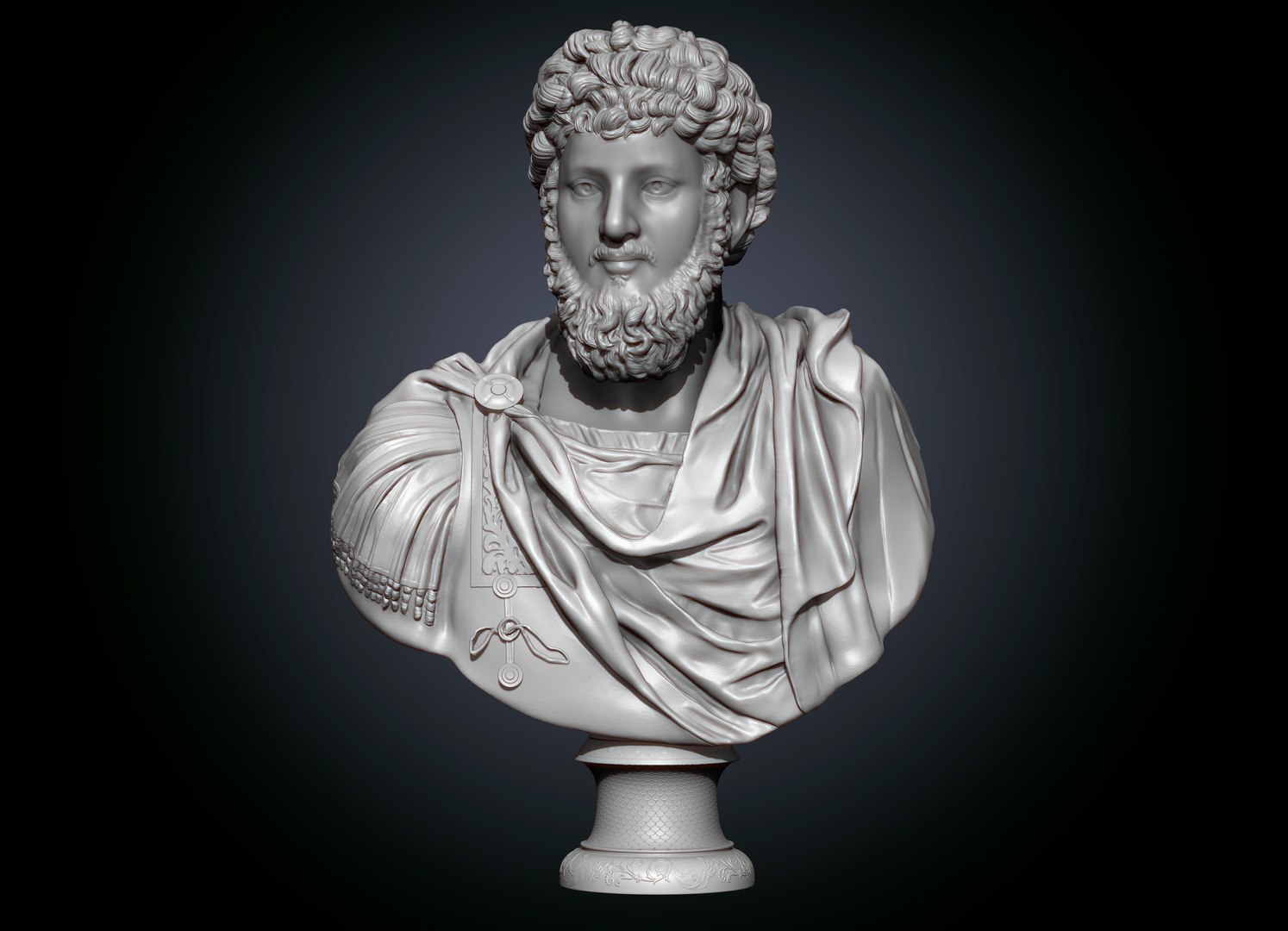 Roman Emperor Lucius 3d Max