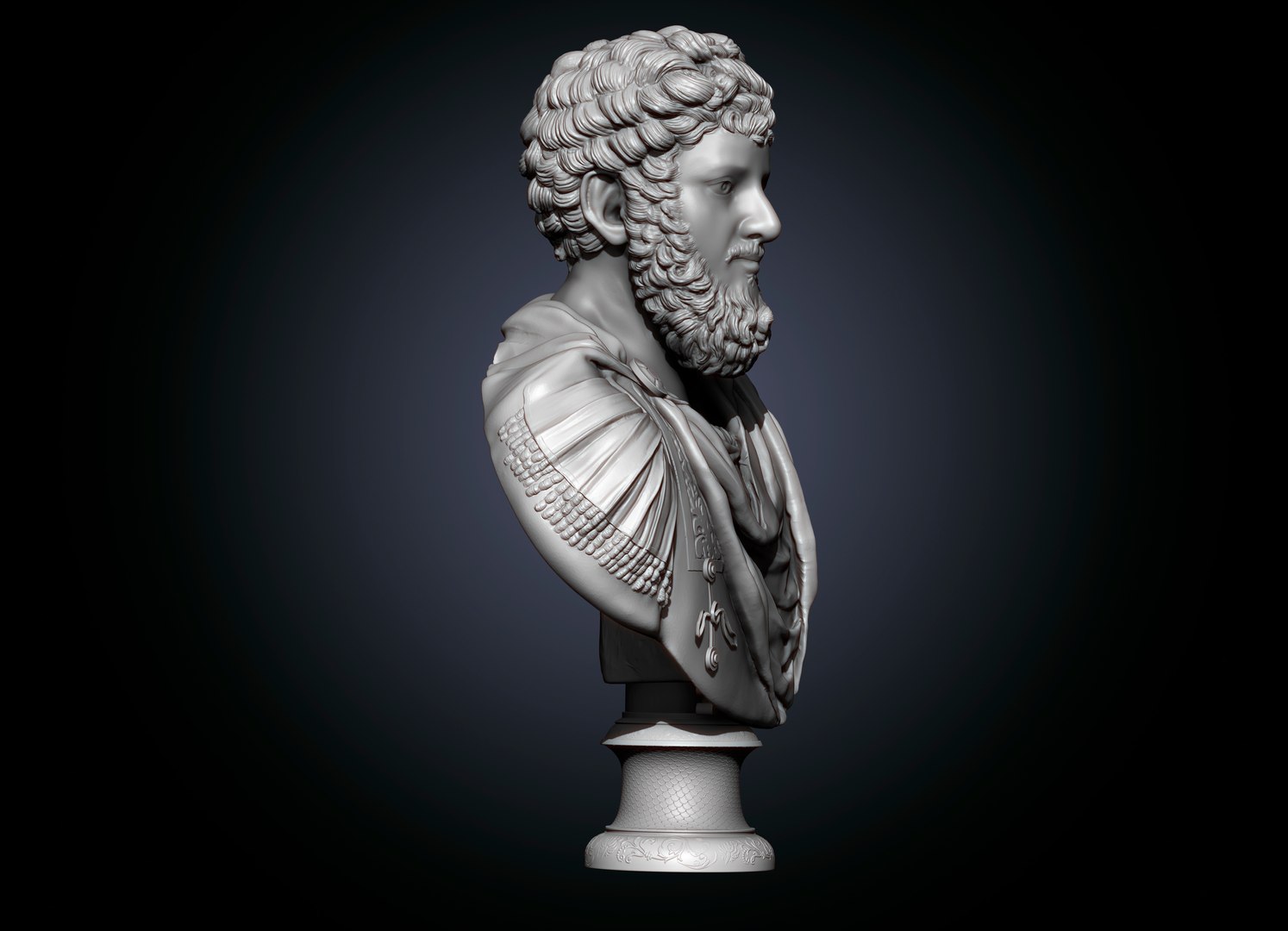 Roman Emperor Lucius 3d Max