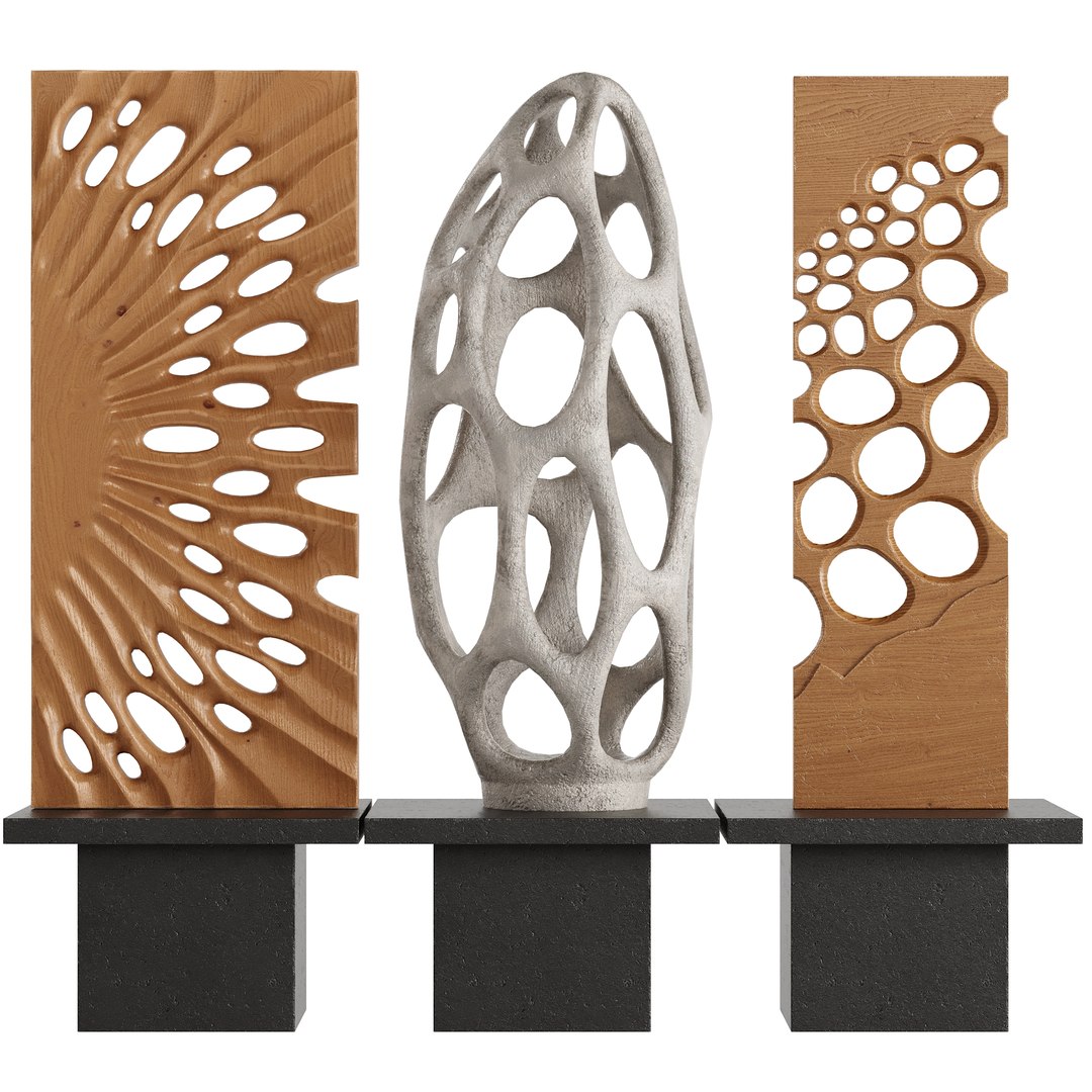 3D Model Organic Sculptures Set - TurboSquid 2284687