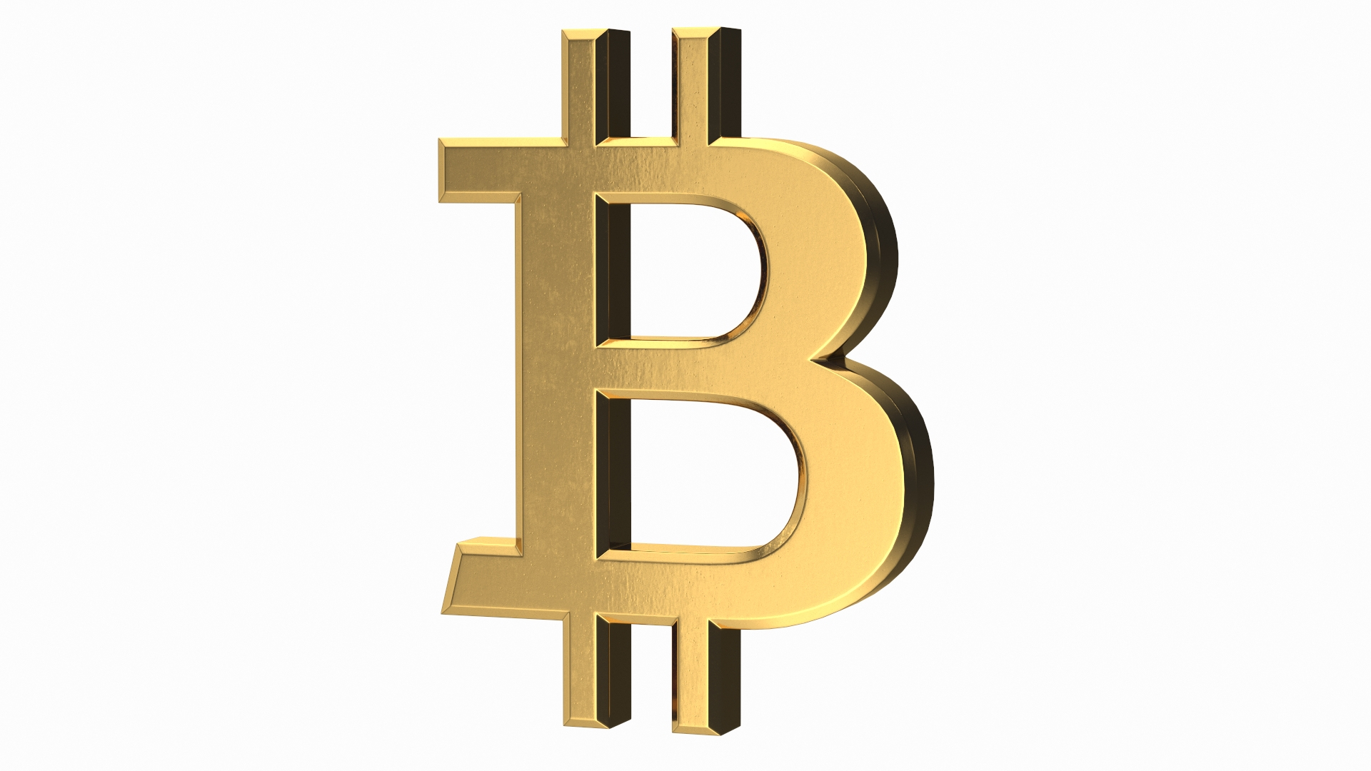 3D Bitcoin Symbol Gold Model - TurboSquid 1686375