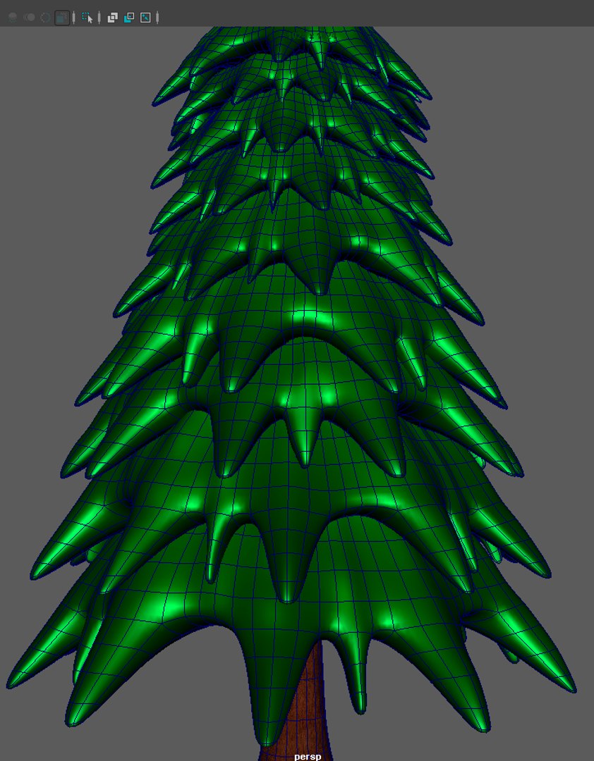 Free Cartoon Tree 3d Model