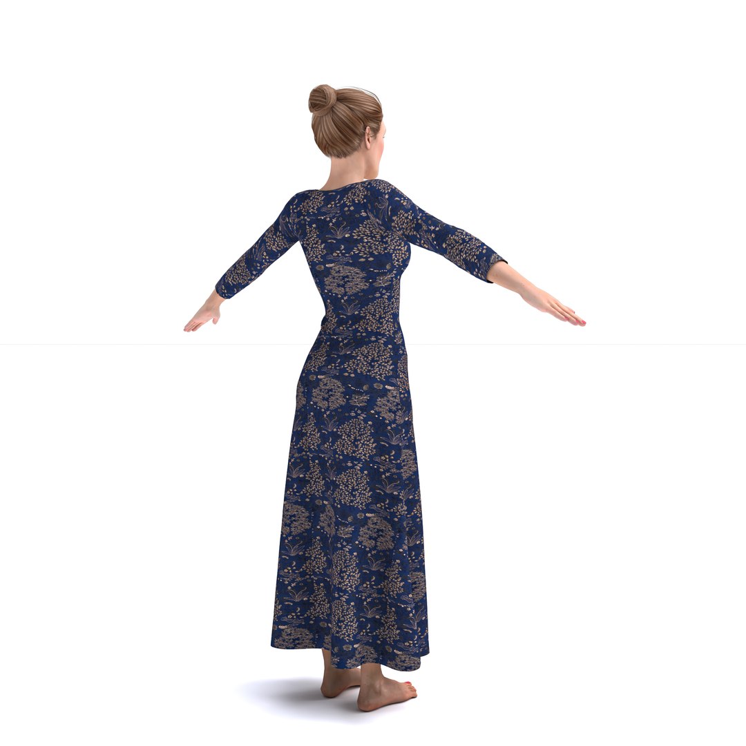 3D Character Female Clothing Model - TurboSquid 1616658