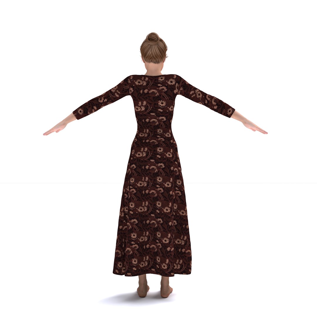 3D Character Female Clothing Model - TurboSquid 1616658