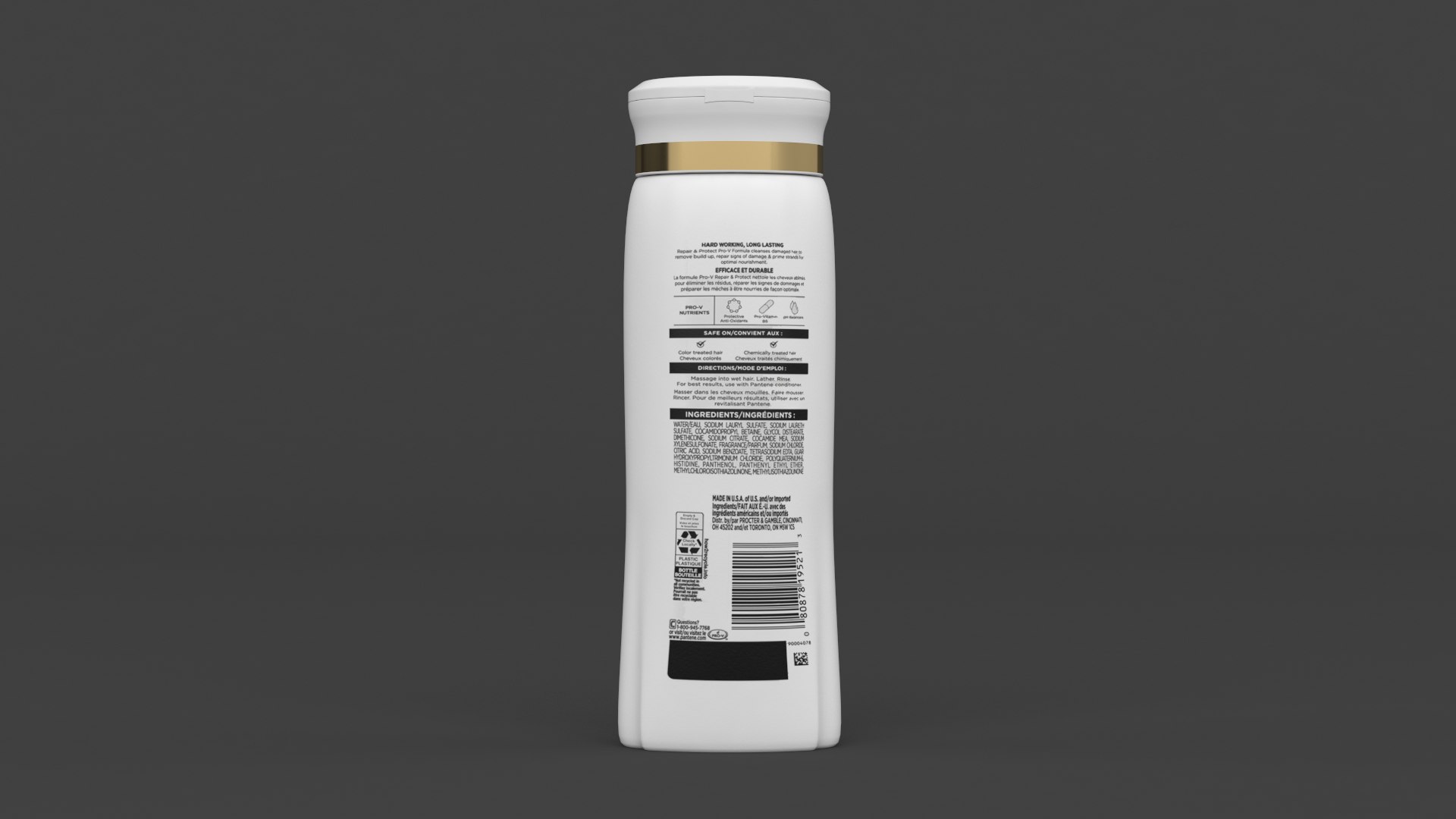 Pantene Shampoo 3D Model - TurboSquid 1985465